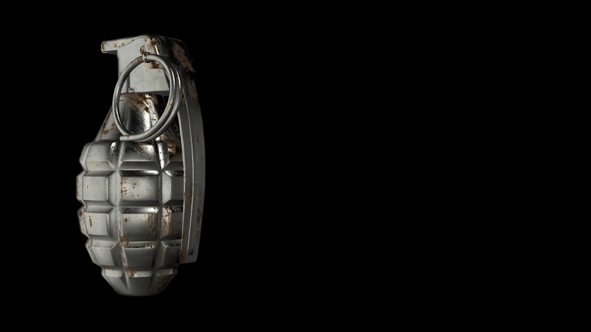Hand Grenade Rotating Against Black Stock Motion Graphics SBV-337863436 ...