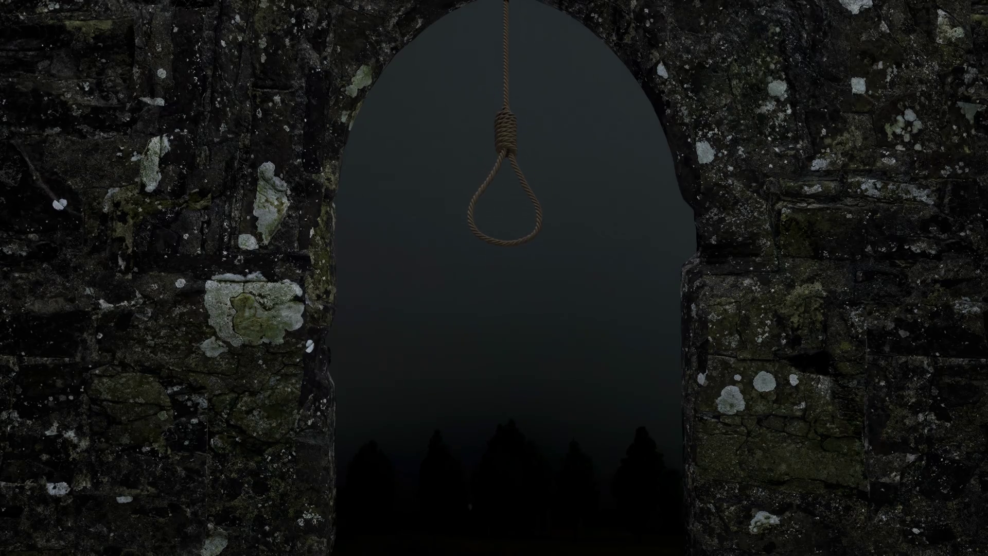 A Rope With Hangman's Noose Swinging In Stock Motion Graphics SBV ...