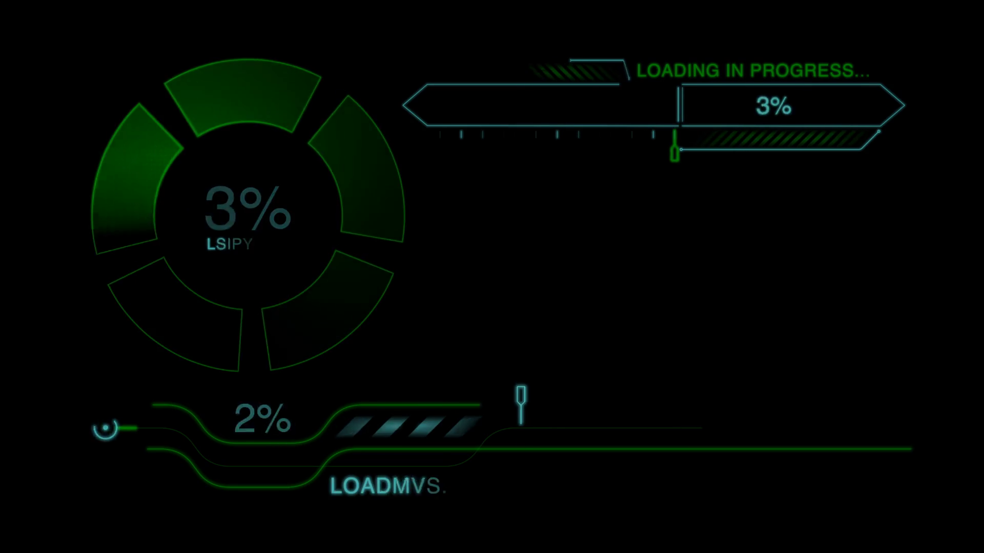 Loading In Progress Heads-up Display Stock Motion Graphics SBV ...