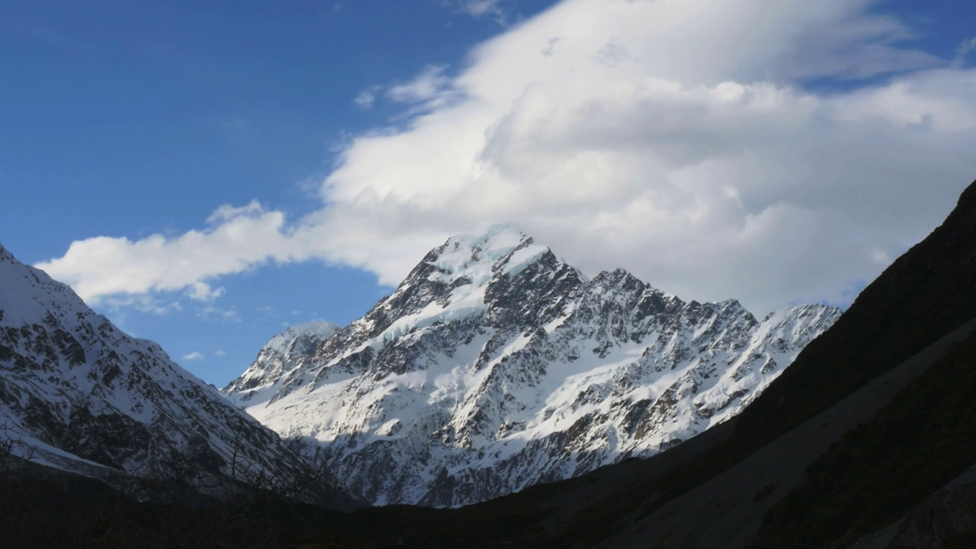 A Close Up Time Lapse Of Mount Cook In New Stock Footage SBV-353174686 ...