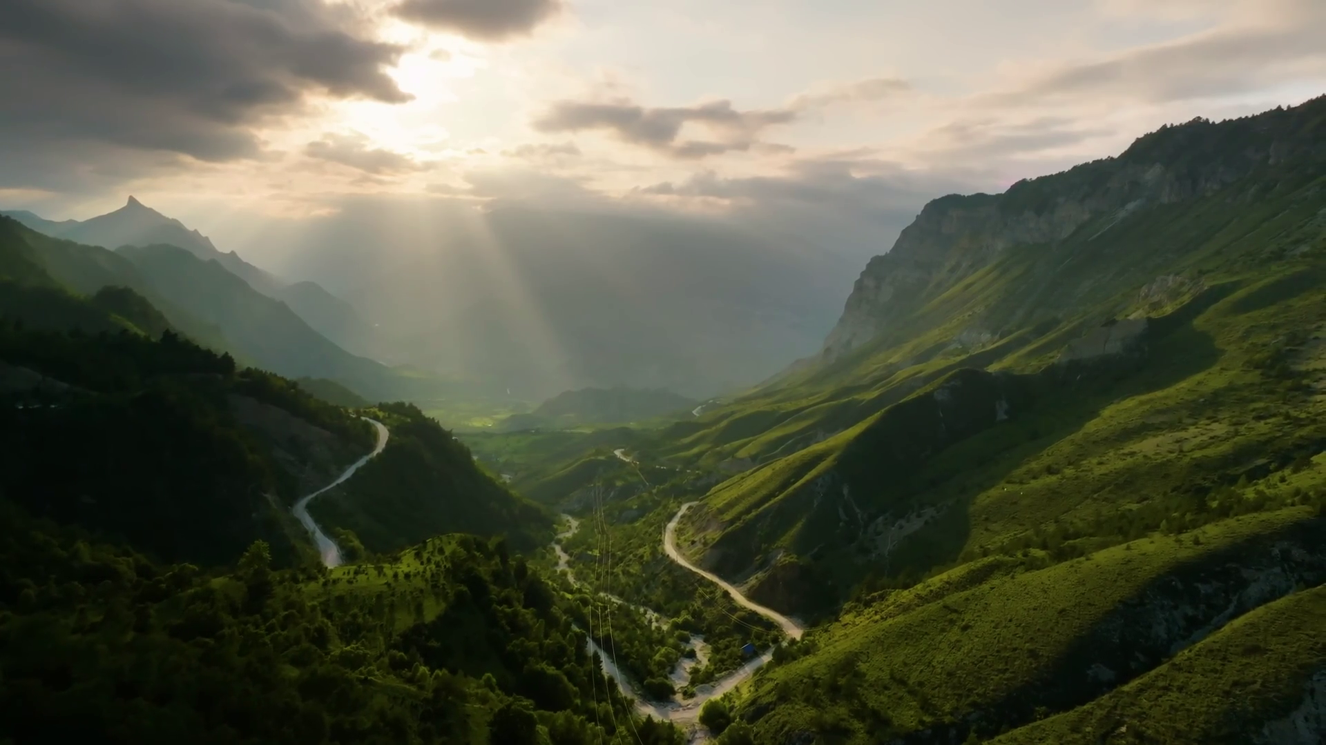 Stunning Aerial View Of Zalala Ridge Stock Footage SBV-351944112 ...