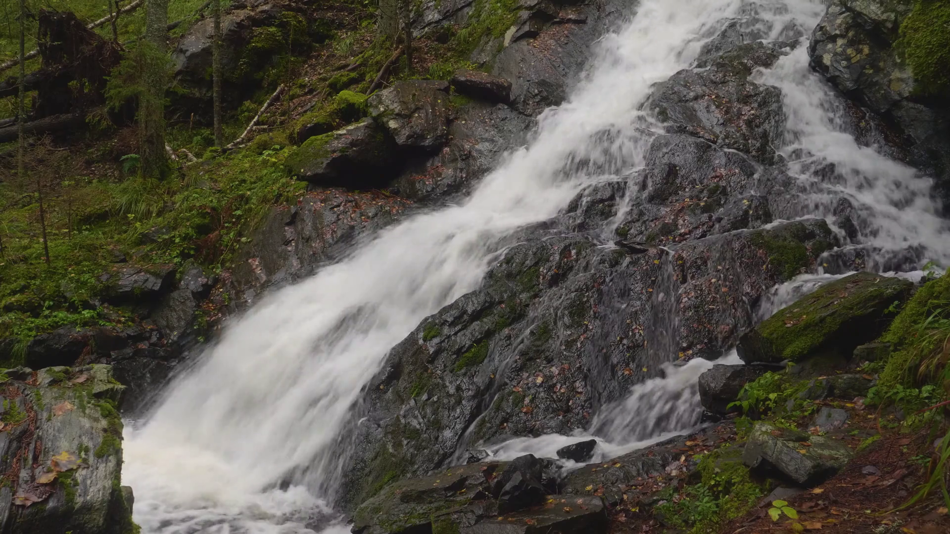 4k Drone Footage Of Belye Mosty Waterfall Stock Footage SBV-352141413 ...