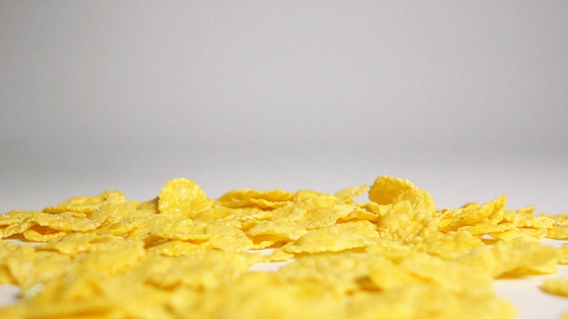 Crisp Tasty Cornflakes Falling Down On Dry Stock Footage SBV-307059761 ...