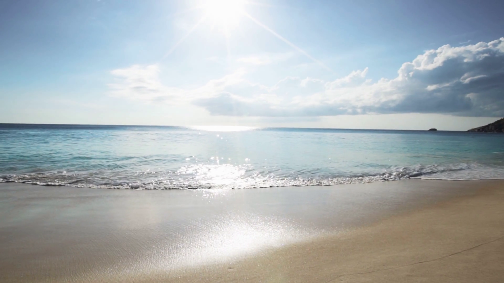 Seychelles Beach With Blue Ocean View Stock Footage SBV-305068918 ...