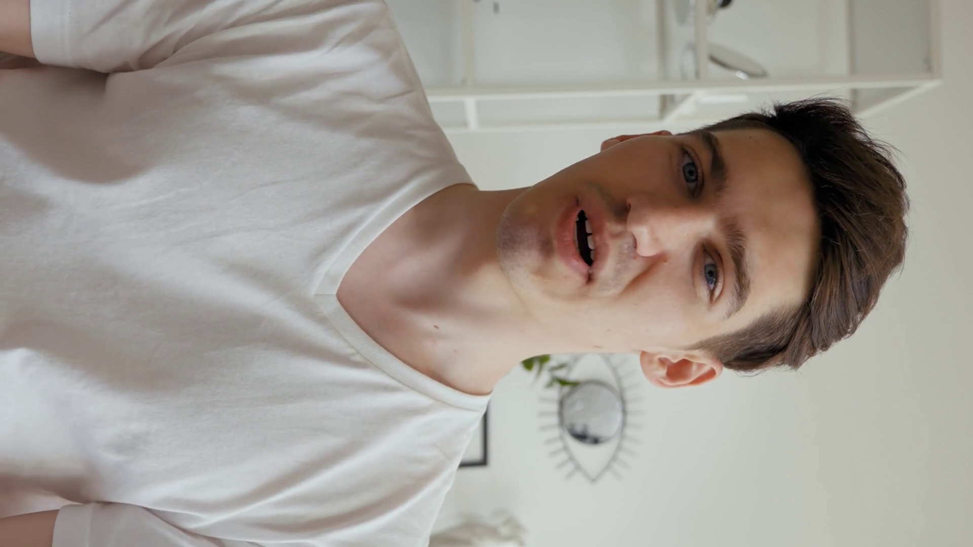 Vertical Of Young Blogger Records Video Stock Footage SBV-351976530 ...