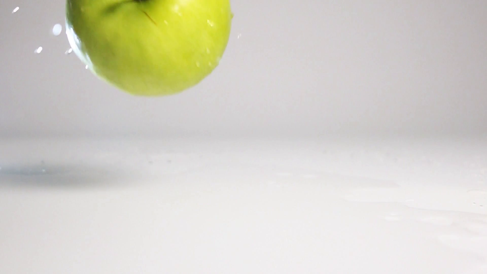 Tasty Fresh Apple Dropping Jumping On Wet Stock Footage SBV-307042472 ...