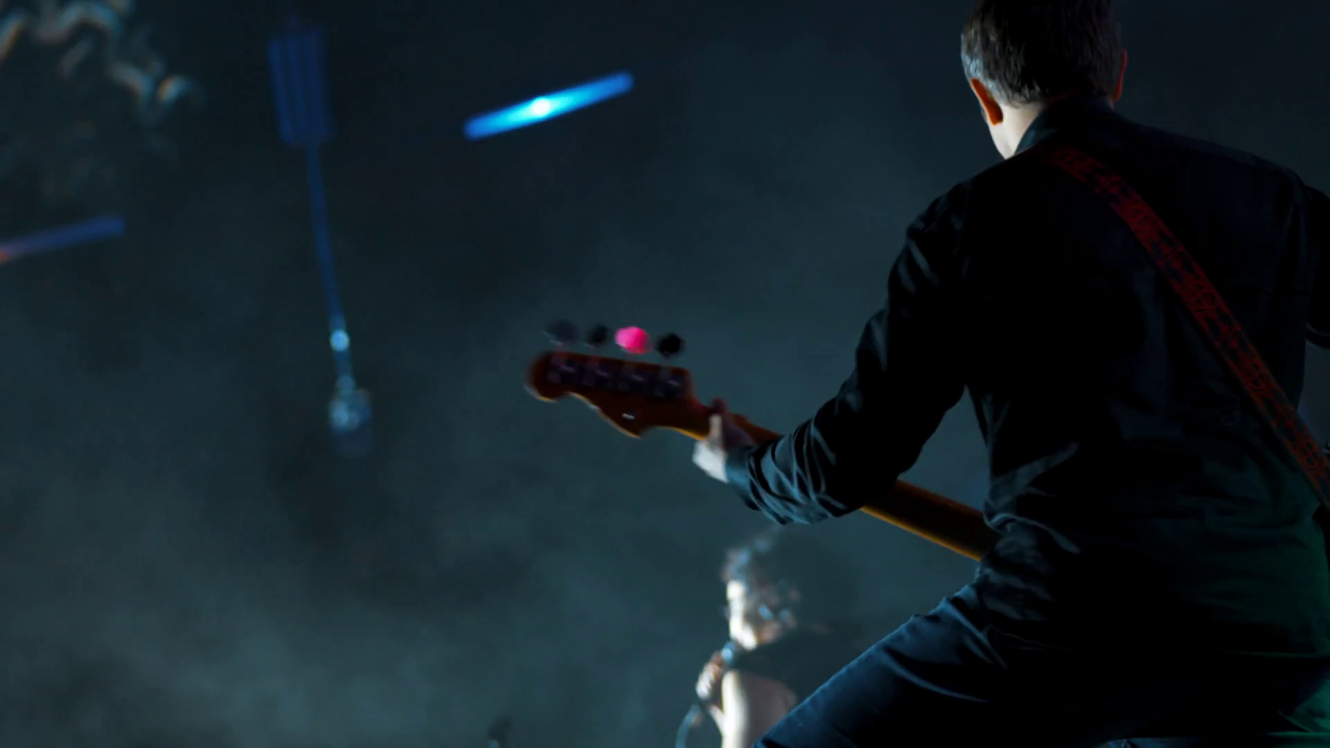 Dynamic Bass Guitar Performance At Rock Stock Footage SBV-313707913 ...