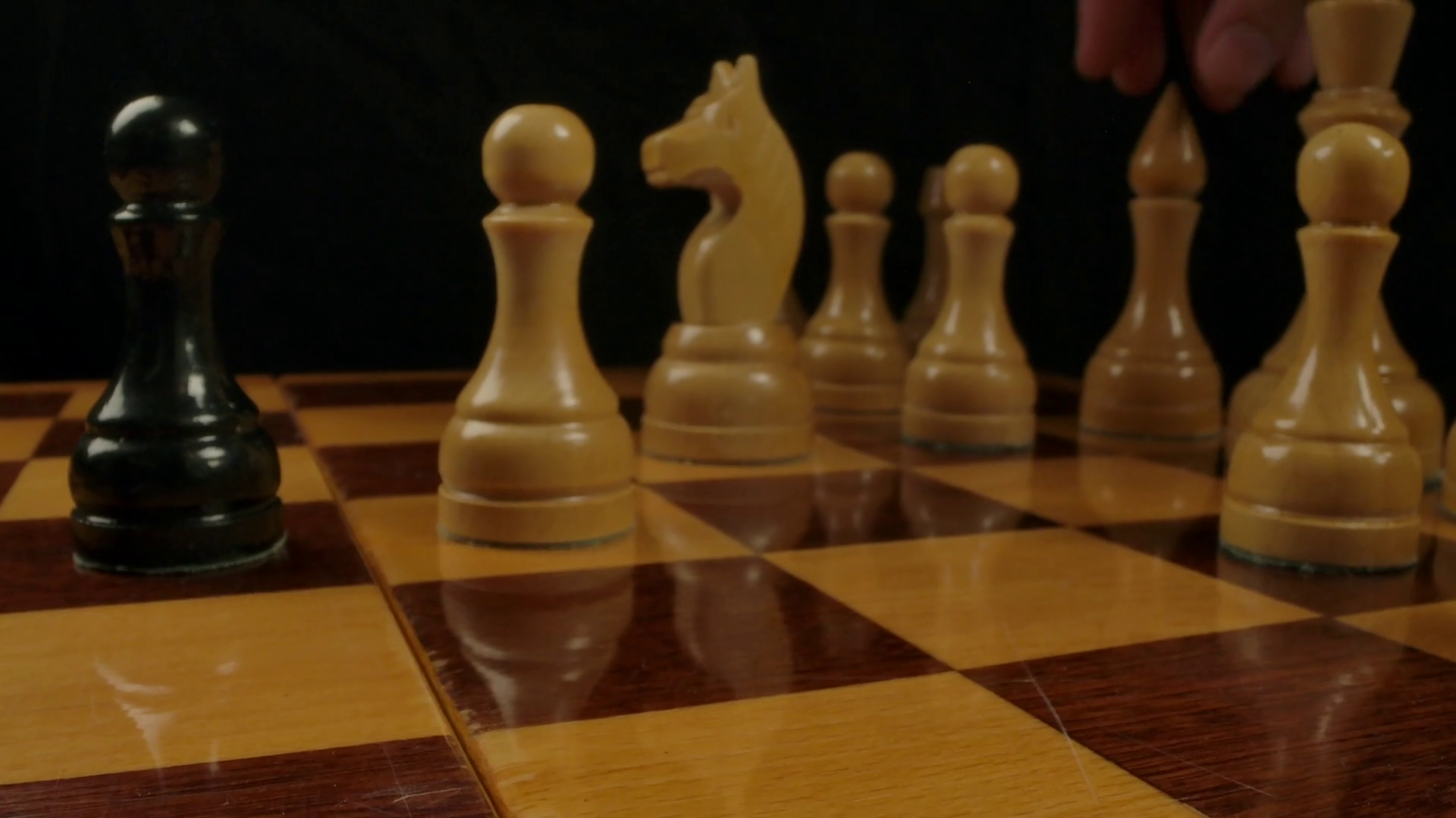 Men's Hand Puts Bishop Figure On Stock Footage SBV-346509070 - Storyblocks