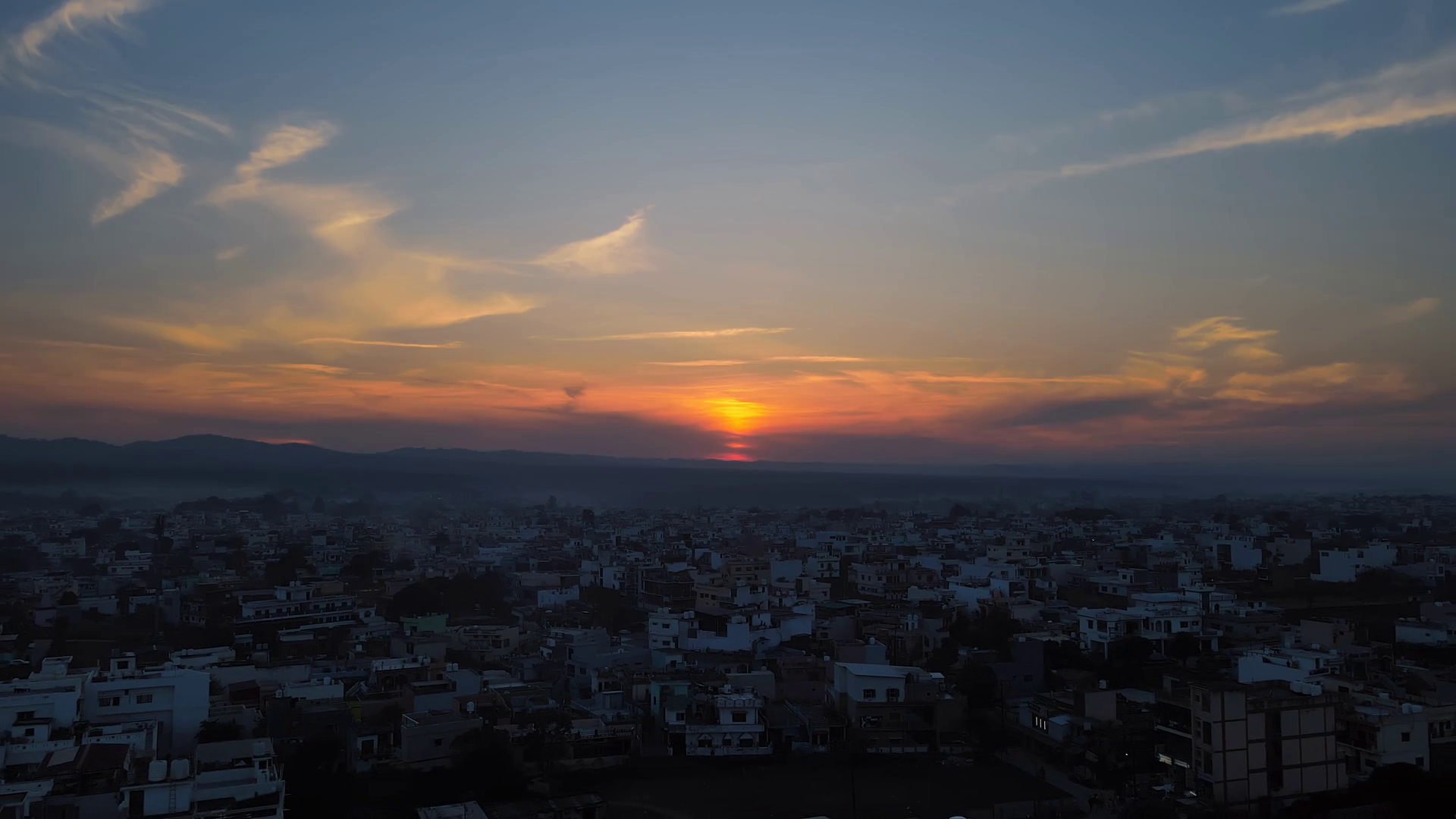 Aerial View Of Beautiful Indian City During Stock Footage SBV-348699647 ...