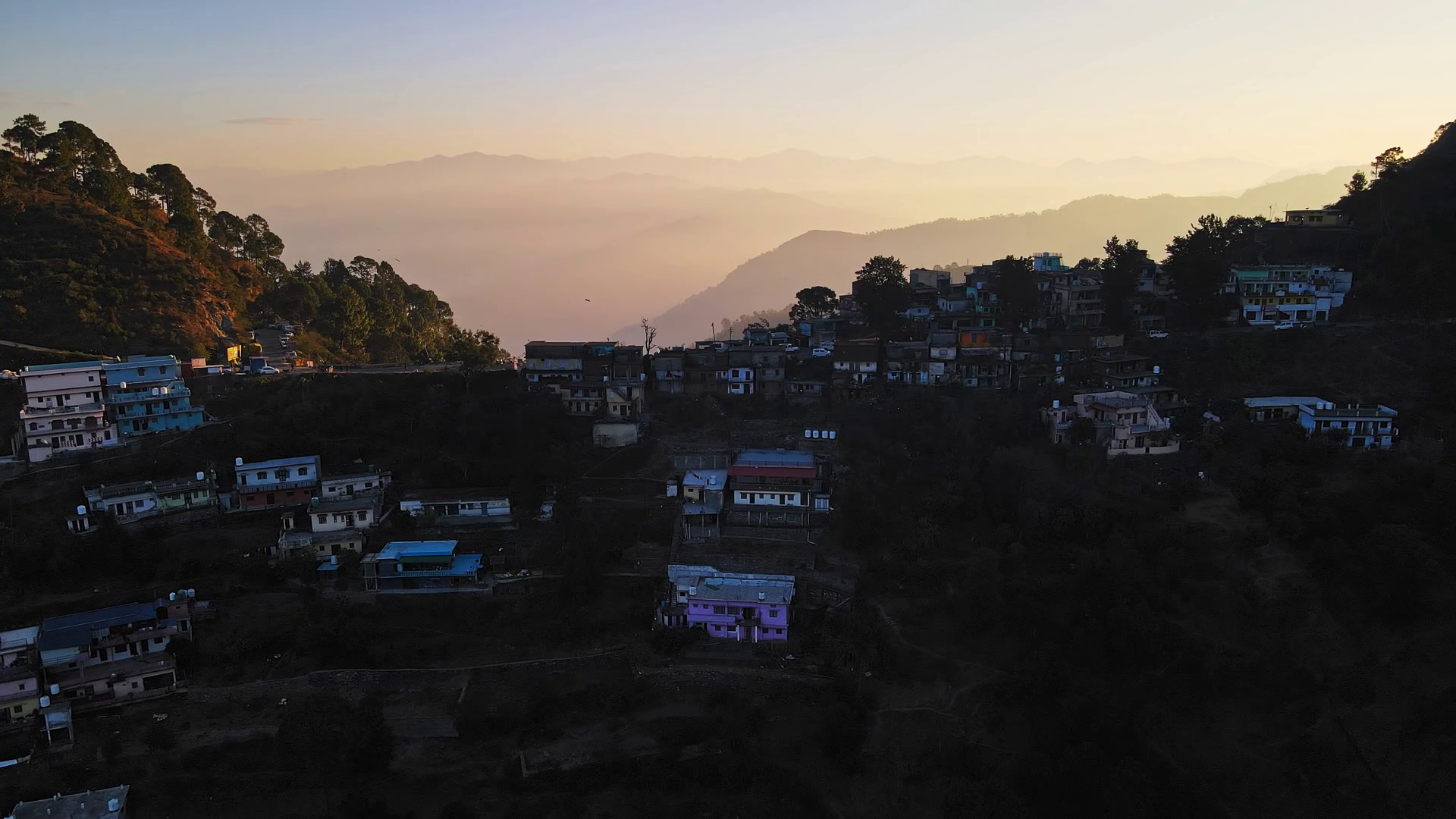 A Drone Captures Aerial View Of Gumkhal Stock Footage SBV-348699671 ...