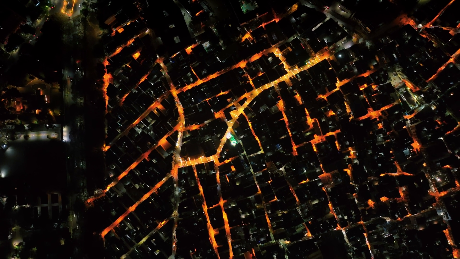 Night Top-view Aerial View Of Bengaluru City Stock Footage SBV ...