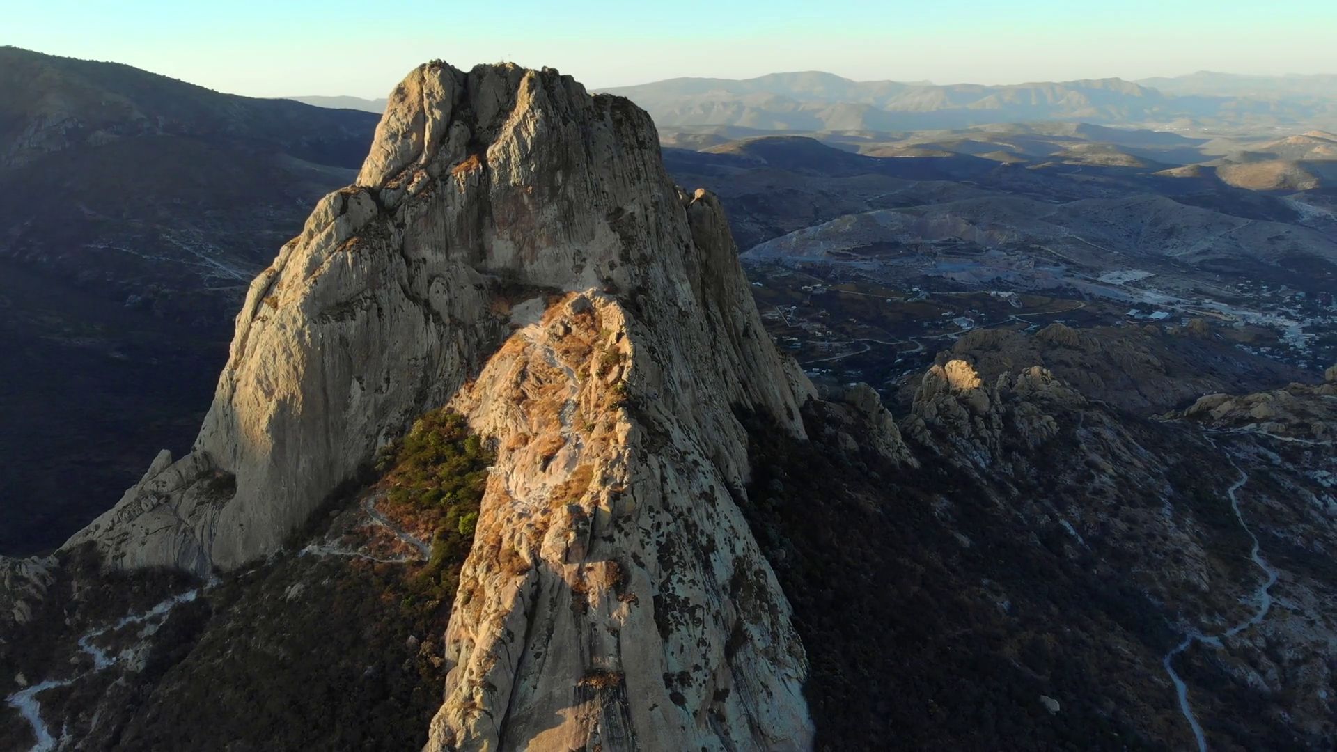 Bernal Rock Mountain In Queretaro At Sunset Stock Footage SBV-351704480 ...