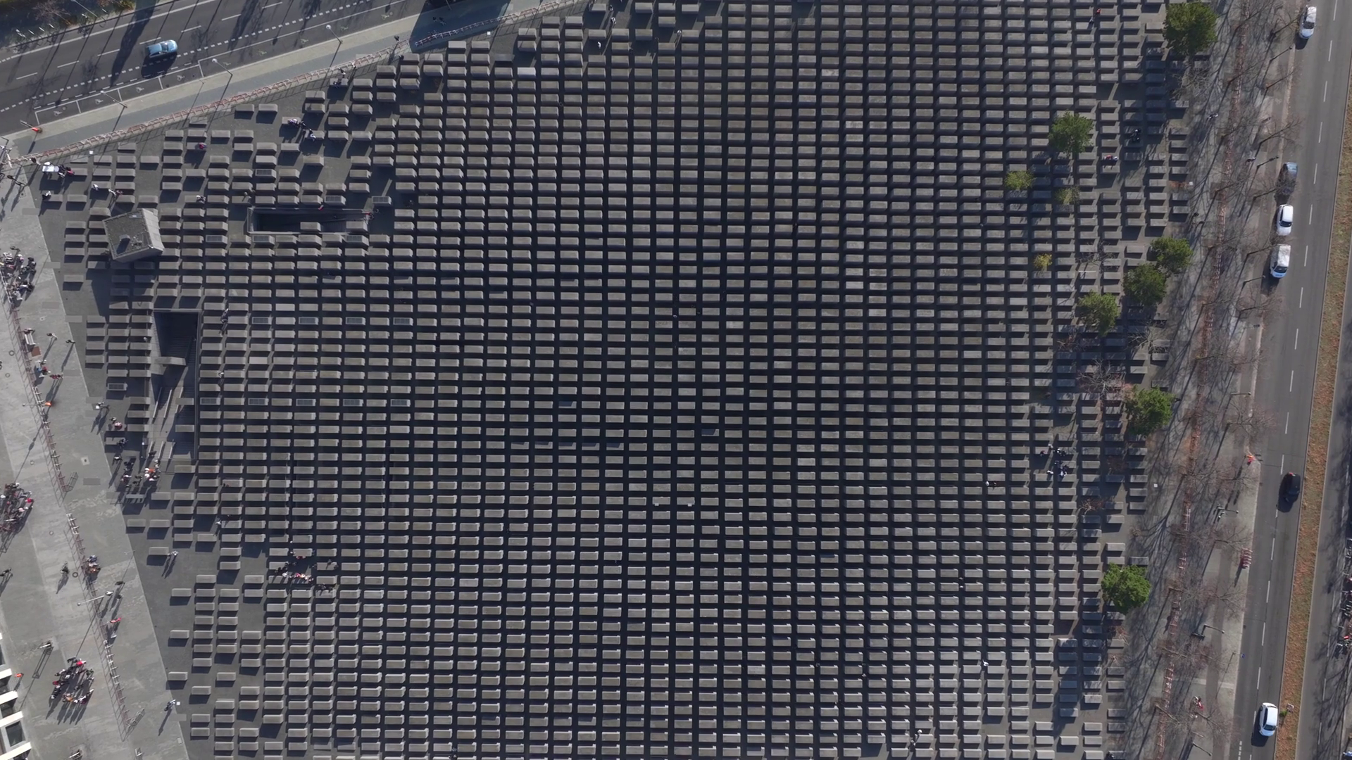Aerial View Of Memorial To Murdered Jews Of Stock Footage SBV-352725838 ...