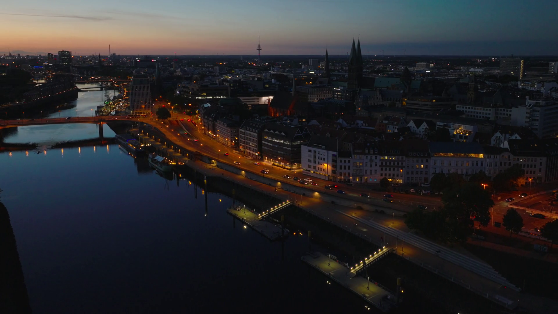 Bremen Germany Aerial View On Historical Stock Footage SBV-347257083 ...