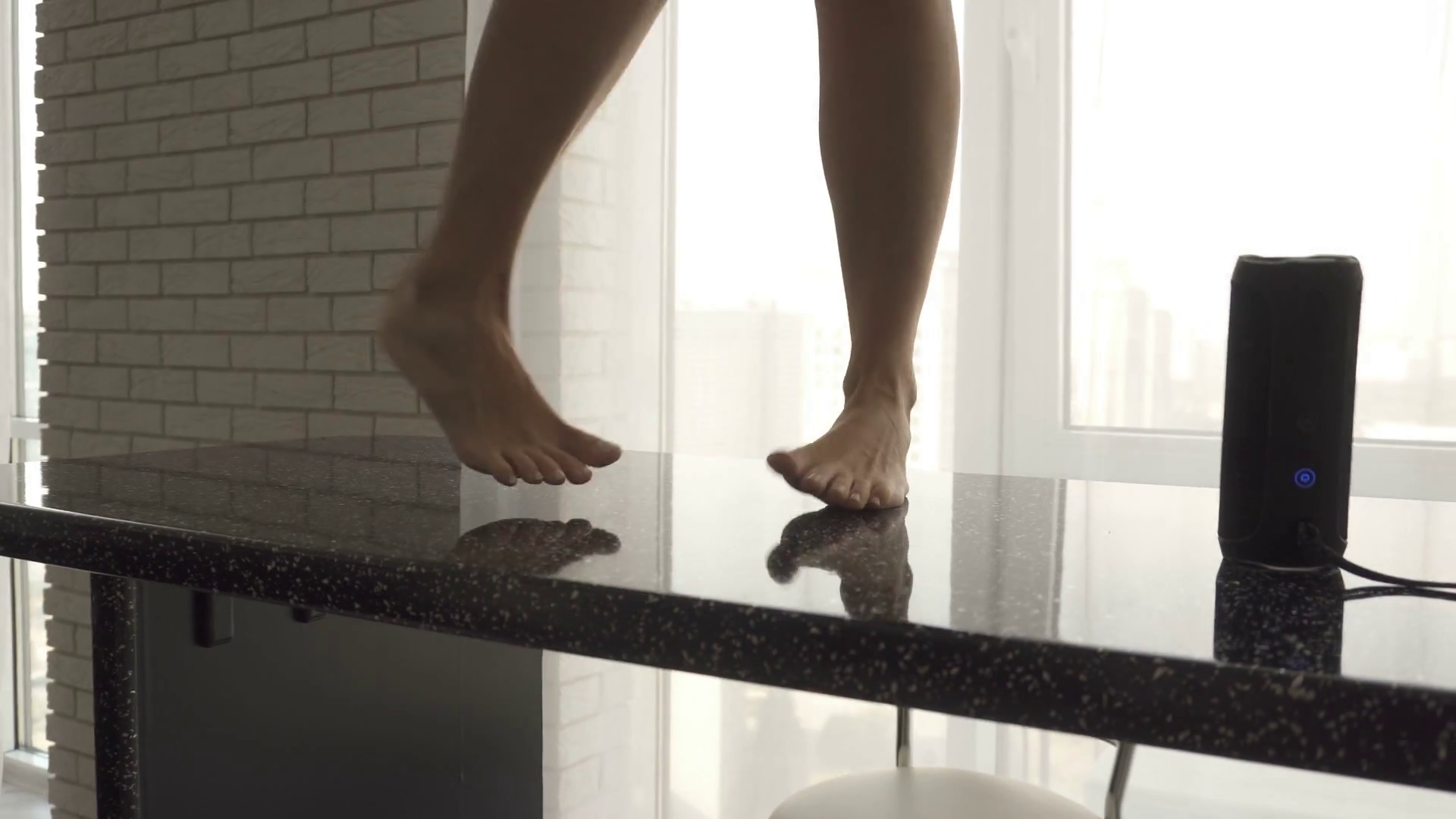 A Close-up Of Legs Of Girl Dancing Barefoot Stock Footage SBV-328744238 ...