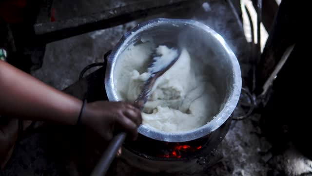Cooking Ugali