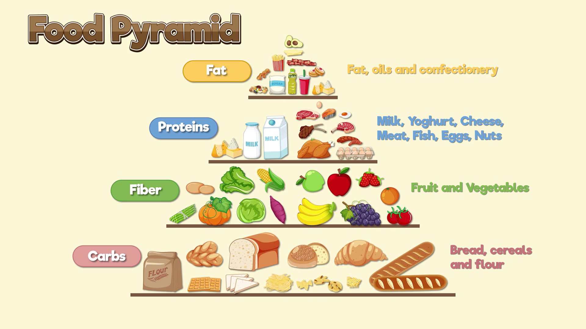 Animated Food Pyramid Breakdown Stock Footage SBV-352819499 - Storyblocks
