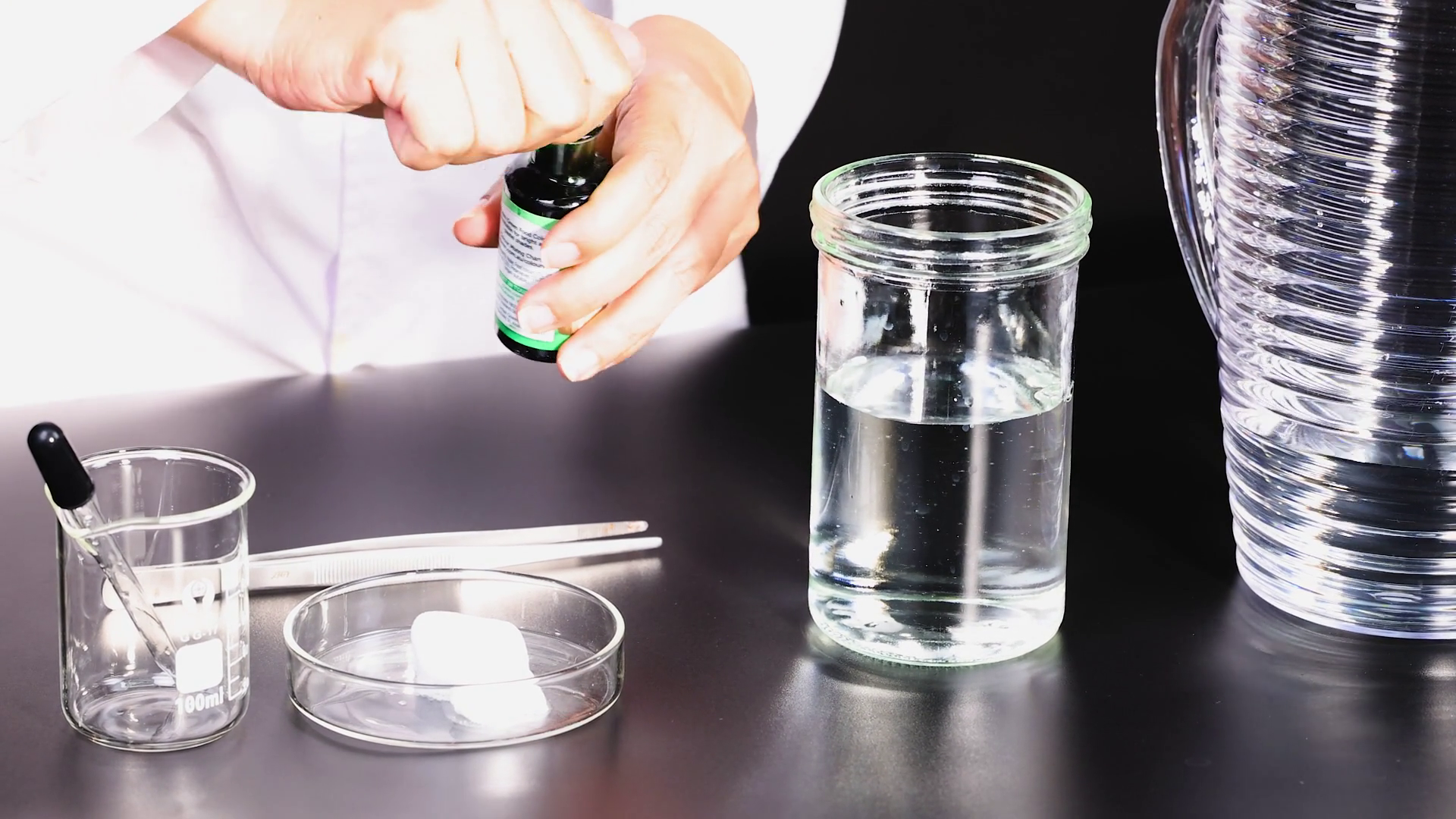 Chemical Reaction With Dry Ice Experiment Stock Footage SBV-352416136 ...