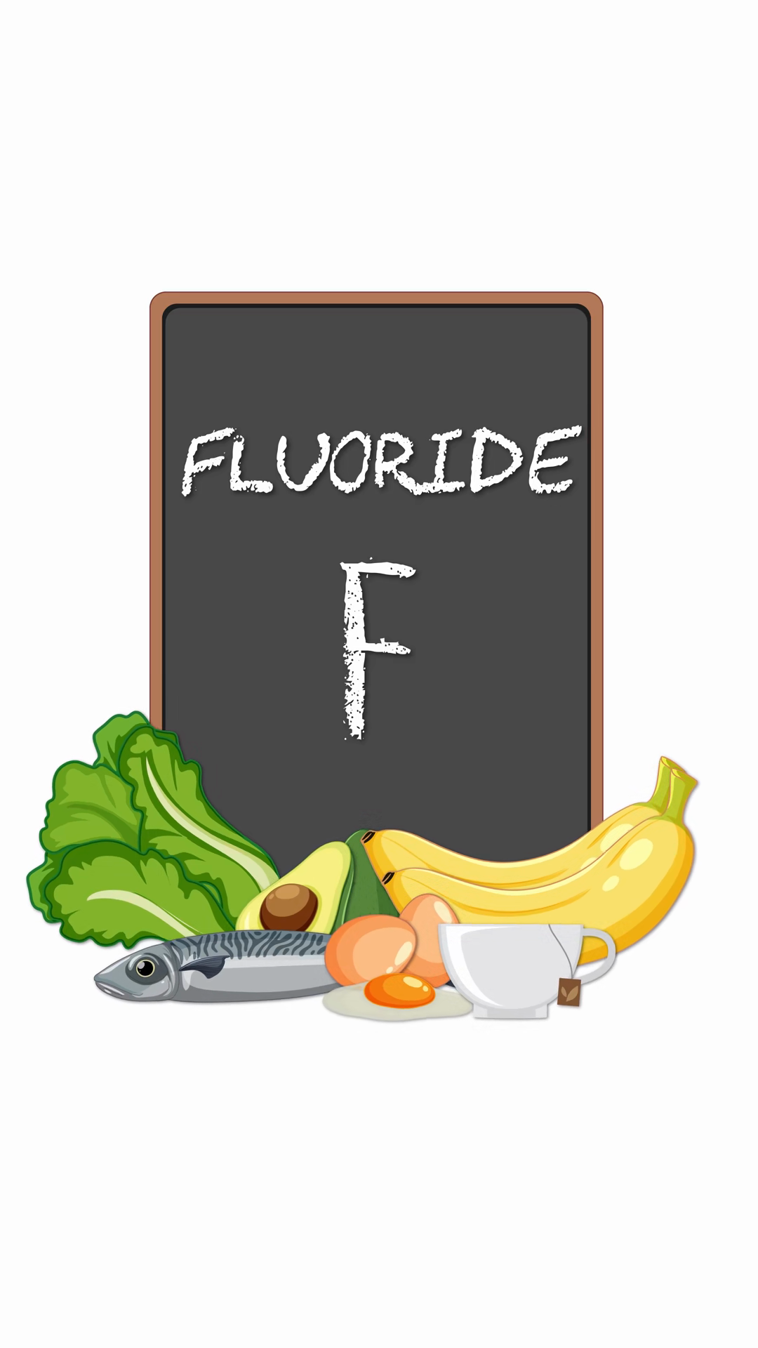 Fluoride Mineral Board With Healthy Food Stock Footage SBV-353737017 ...