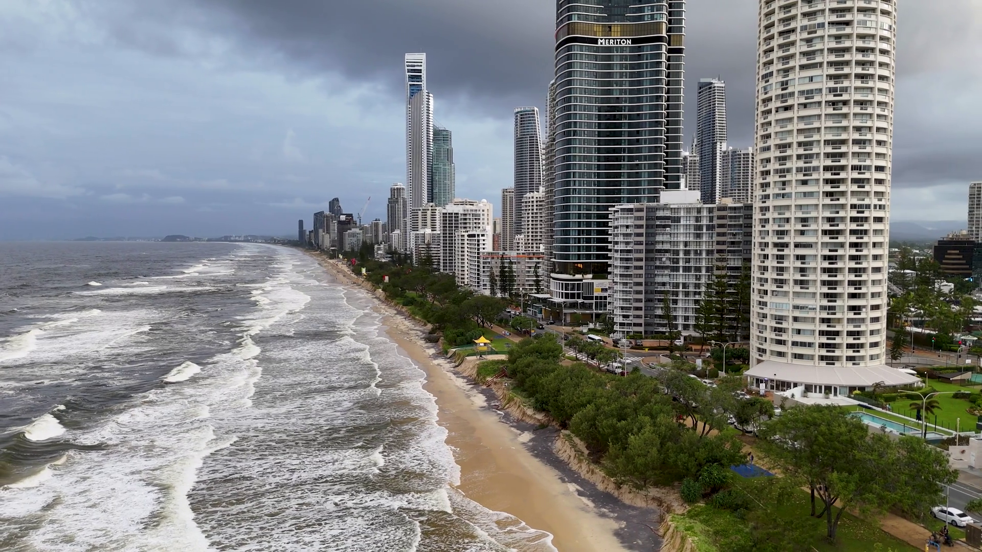 Cyclone Alfred Impact On Gold Coast Stock Footage SBV-352599730 ...