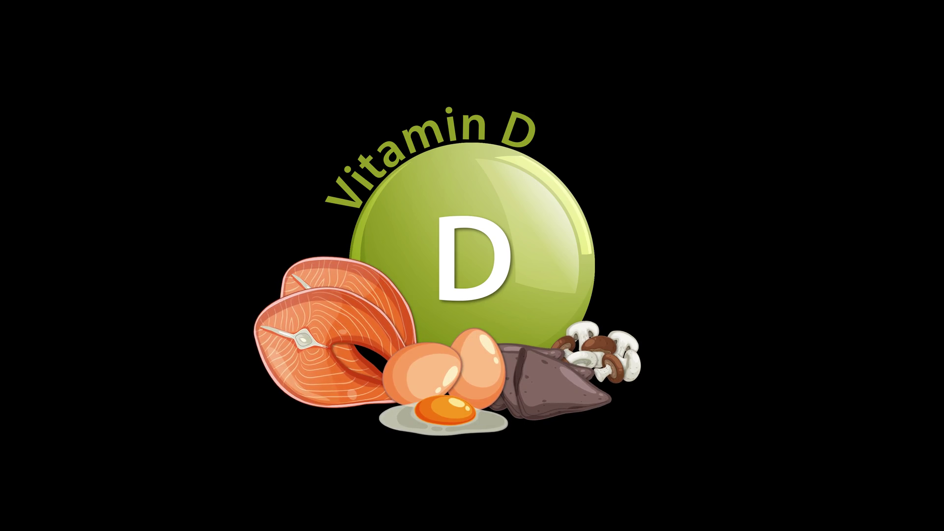 Vitamin D Animation With Food Sources On Stock Footage SBV-352554906 ...