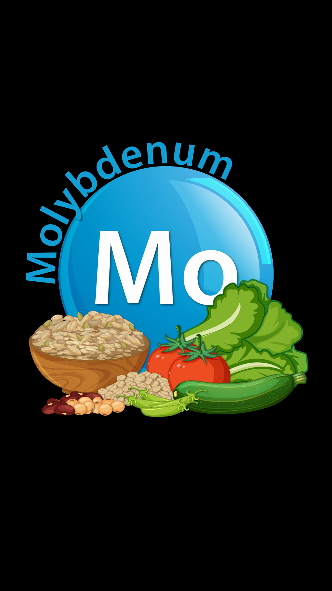 Molybdenum Symbol With Healthy Food Sources Stock Footage SBV-353154768 ...