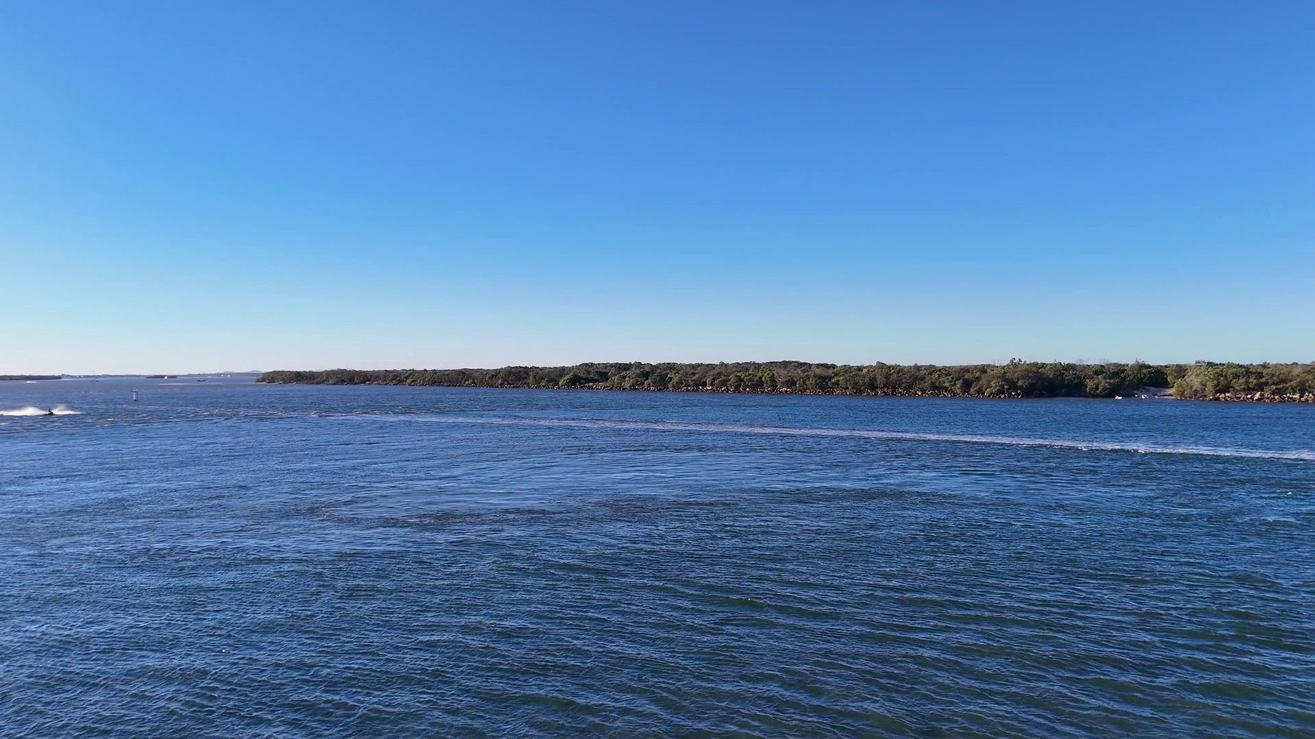 Aerial View Of Gold Coast Seaway At Sunset Stock Footage SBV-352458807 ...
