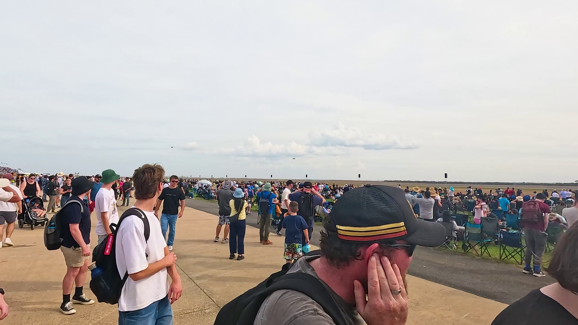Crowd Watches Airshow In Geelong Australia Stock Footage SBV-352444145 ...