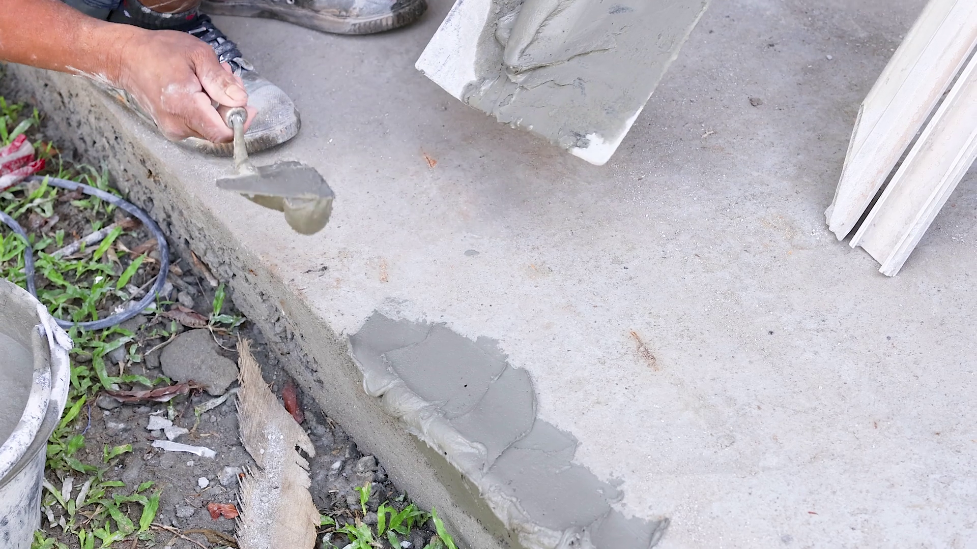 Concrete Repair Work In Phuket Thailand Stock Footage SBV-352515930 ...