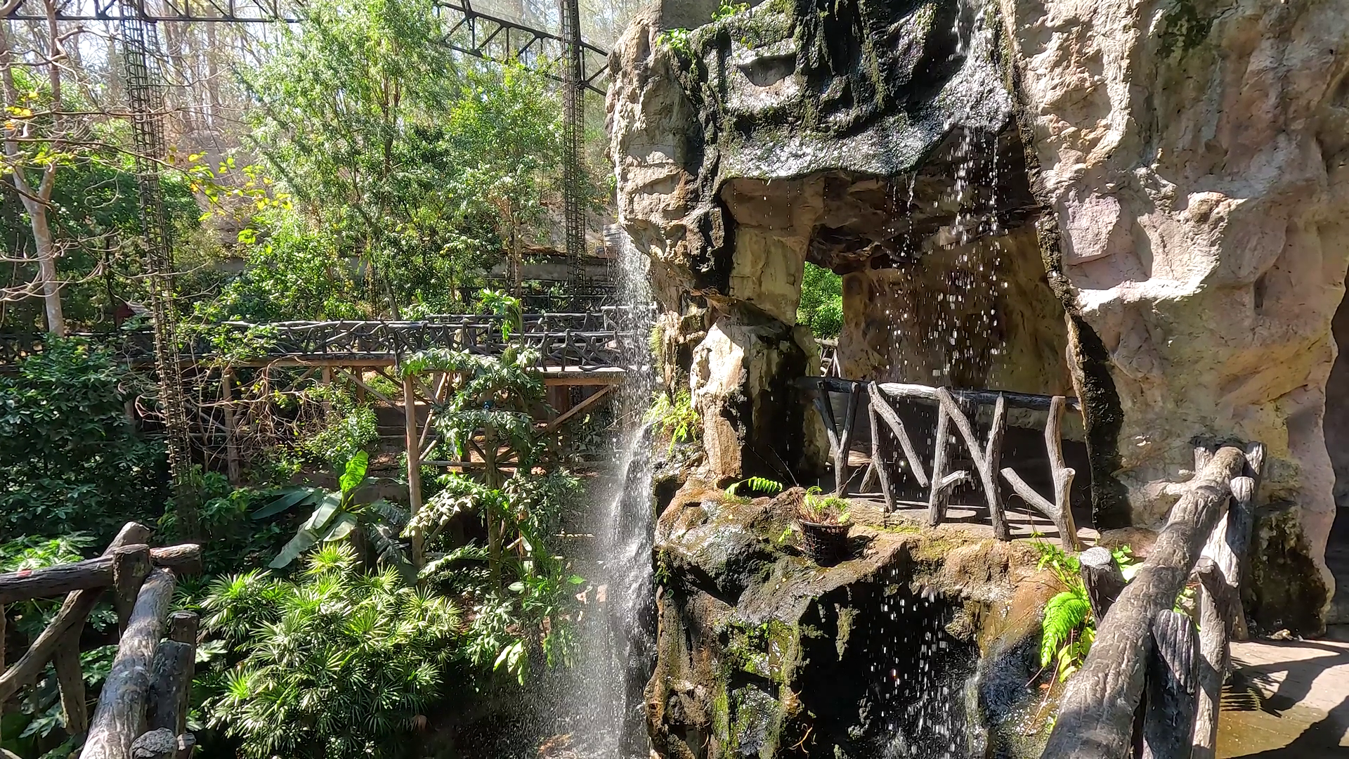 Waterfall Cave At Khao Kheow Zoo Stock Footage SBV-352726473 - Storyblocks