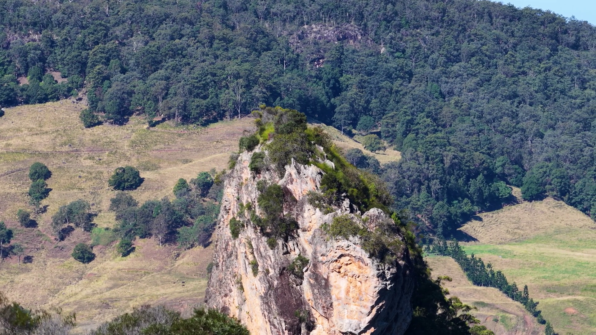 Aerial View Of Nimbin Rocks In Australia Stock Footage SBV-352303867 ...