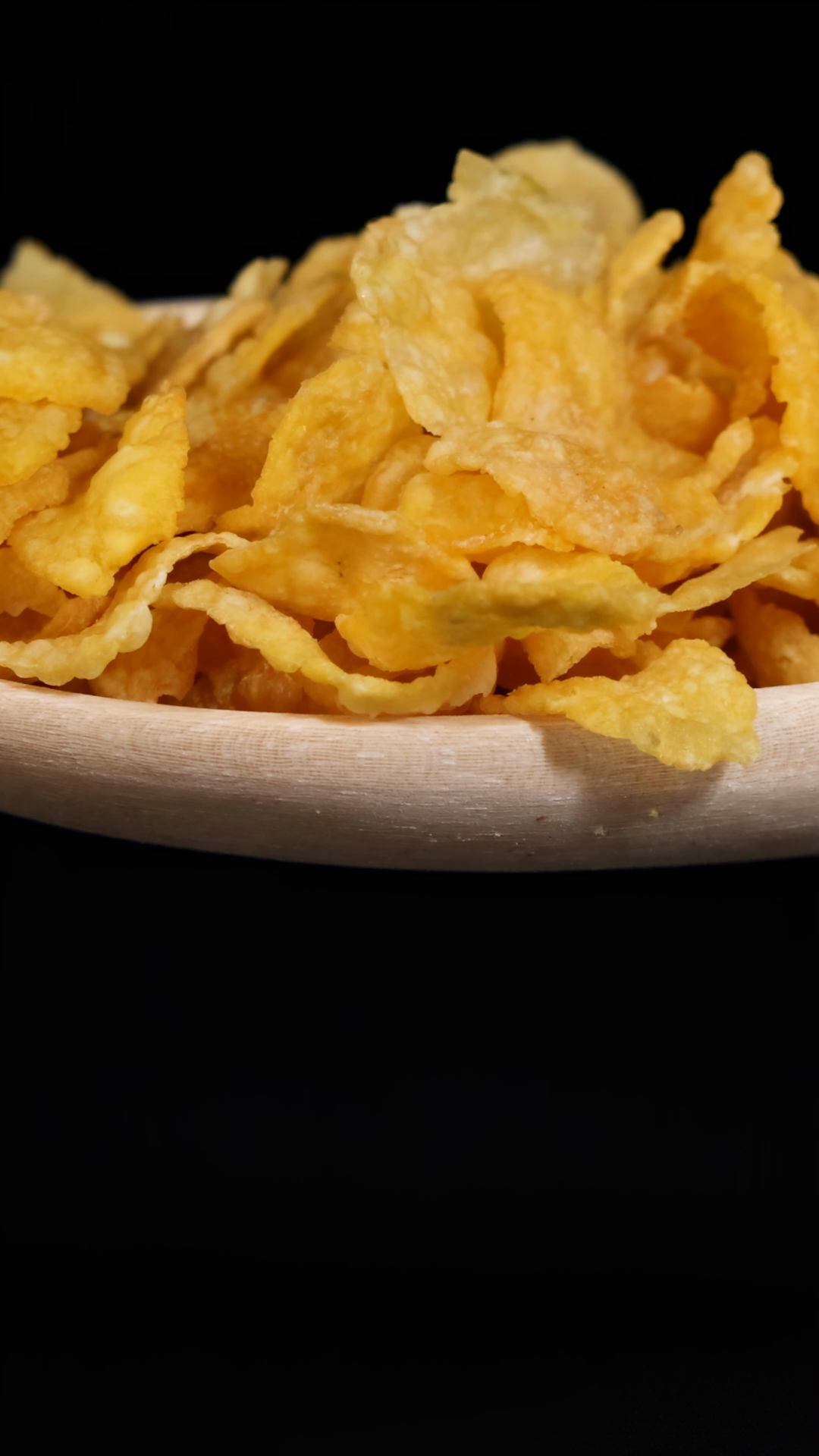 Cornflakes Falling From Bowl Against Black Stock Footage SBV-353141151 ...