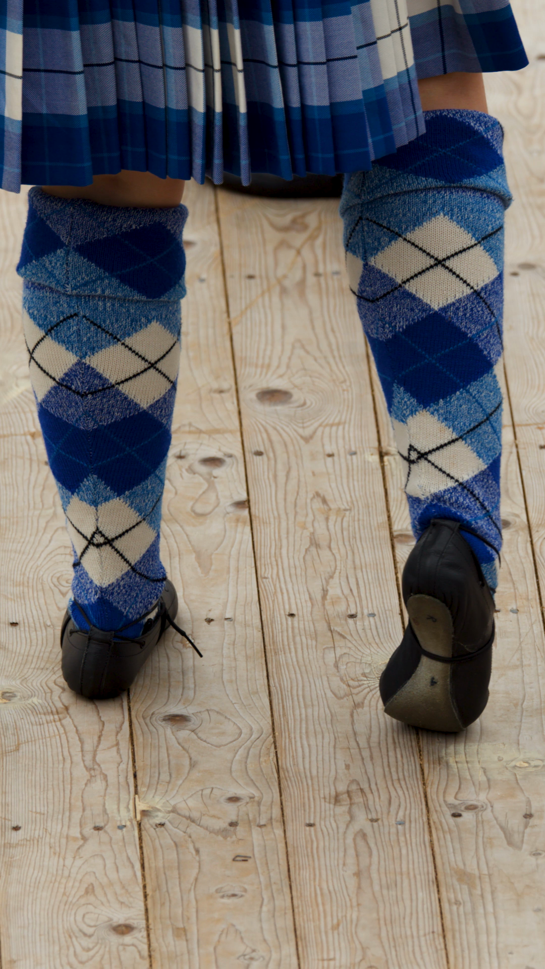 Traditional Highland Dance Steps On Wooden Stock Footage SBV-353054518 ...