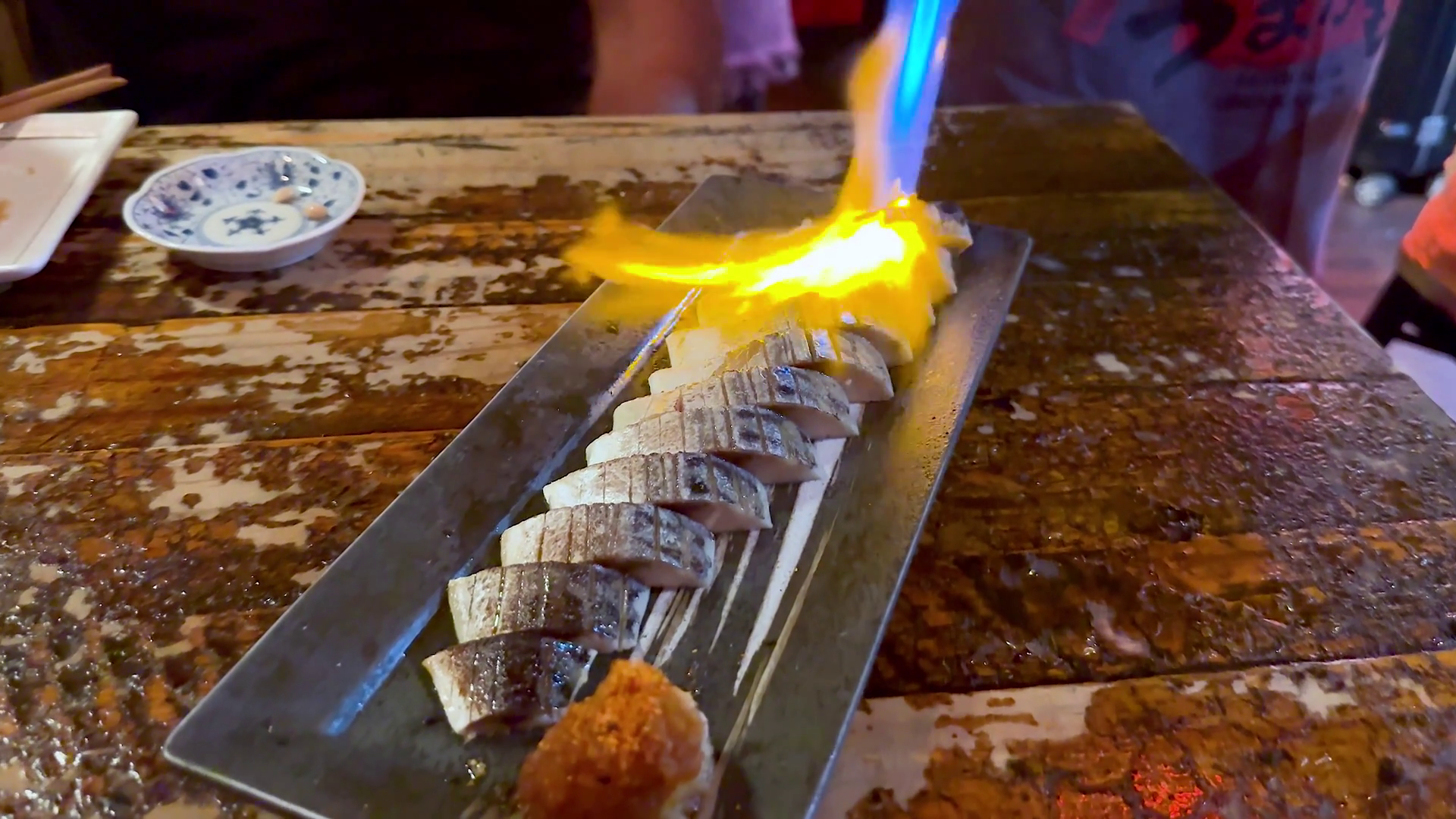 Sushi Flambé At Gold Coast Restaurant Stock Footage SBV-352700299 ...