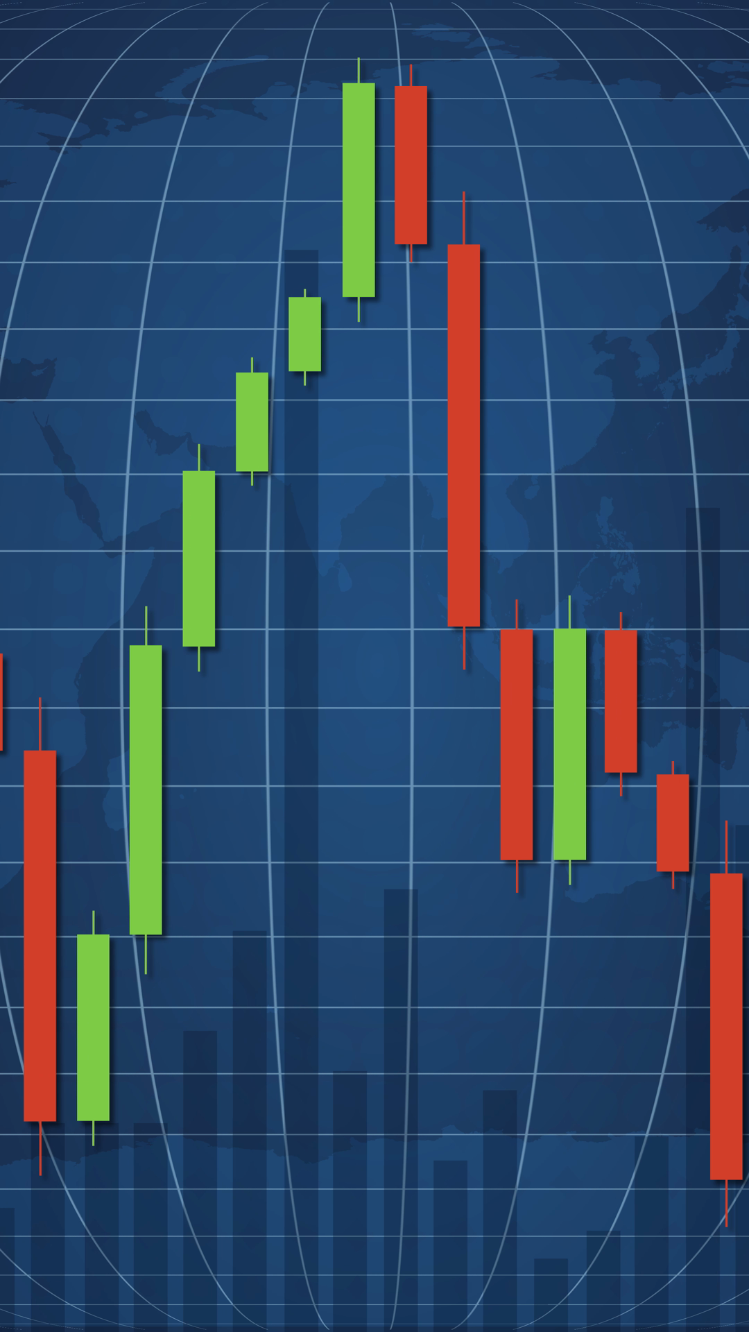 Animated Candlestick Chart Showing Financial Stock Footage SBV ...
