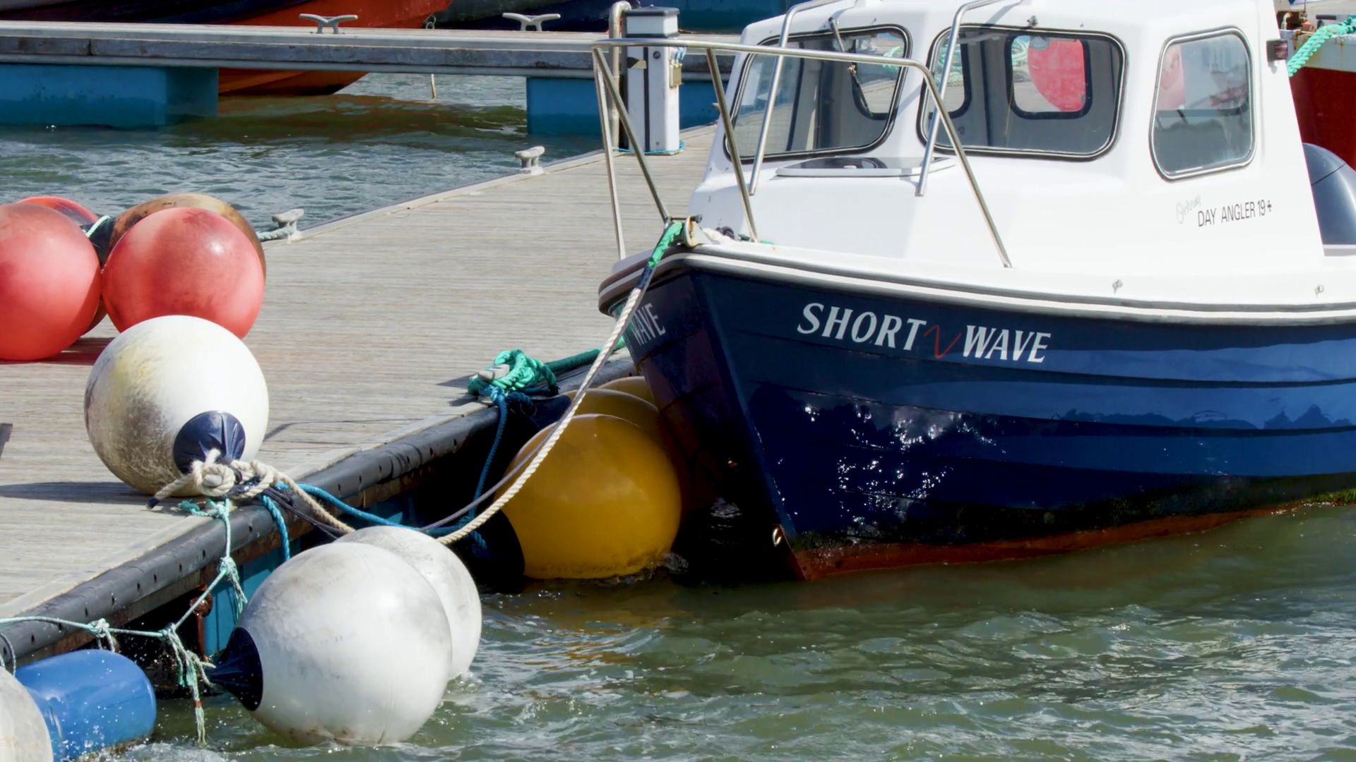 Small Fishing Boat Rocking In Cromarty Stock Footage SBV-352721373 ...