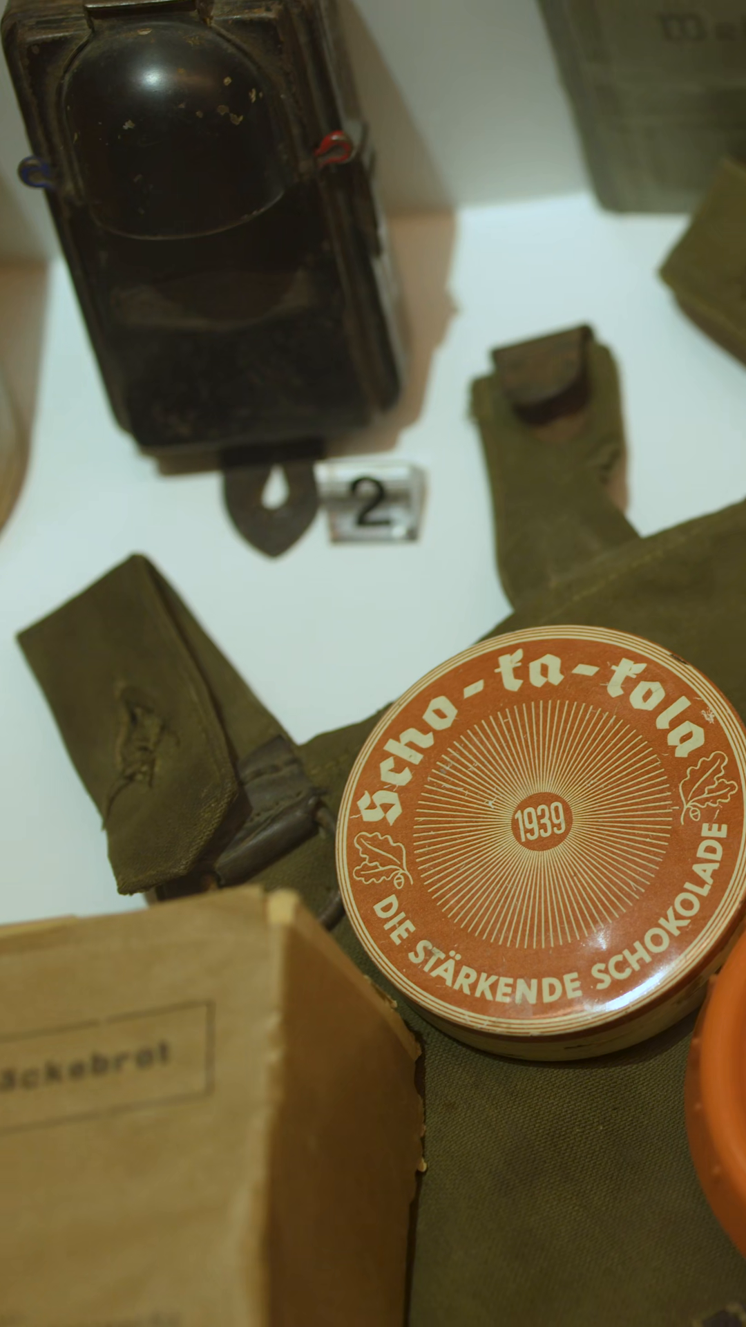 German Wwii Field Rations Equipment Display Stock Footage SBV-353558928 ...