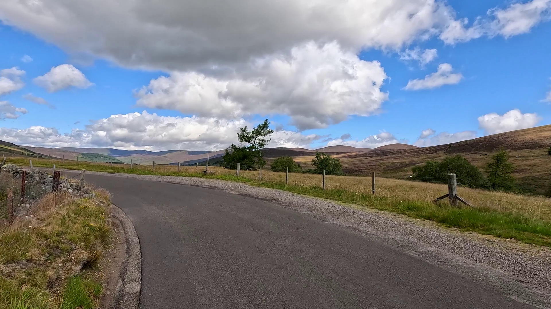 Driving Along Rural Road In Clova Scotland Stock Footage SBV-352977256 ...