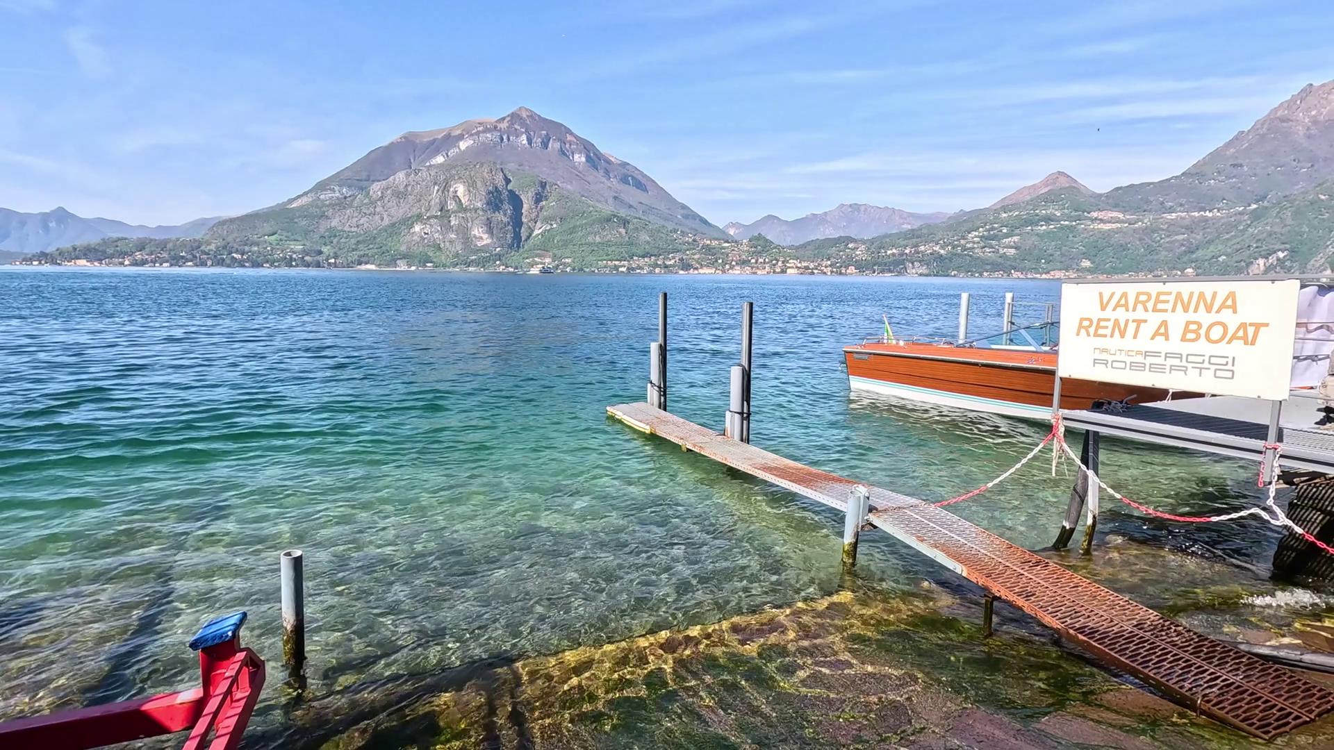 Boat Dock At Varenna Lake Como Stock Footage SBV-352700180 - Storyblocks