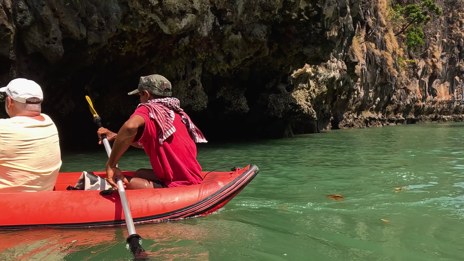 Kayaking Adventure In Scenic Waters Stock Footage SBV-352710178 ...