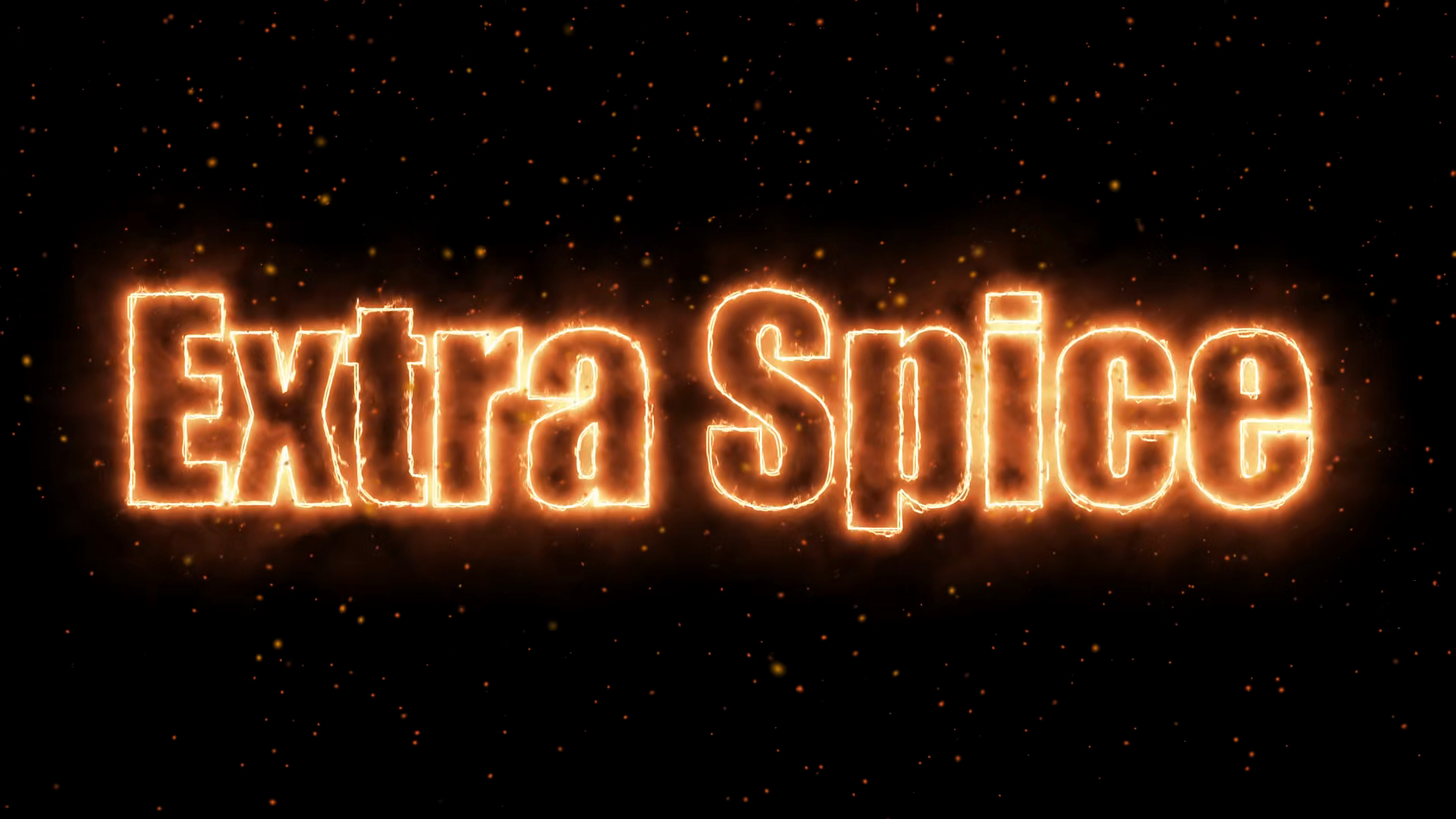 Glowing Fiery Extra Spice Text Animation Stock Footage SBV-353659325 ...