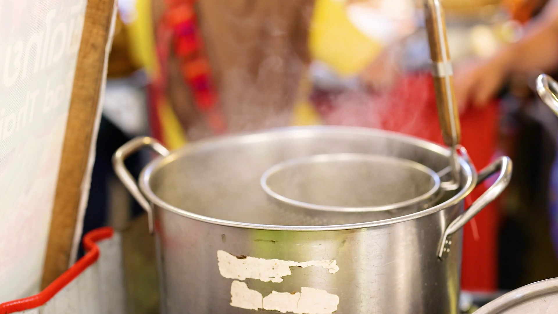 Street Food Cooking At Night Market Stock Footage SBV-352552508 ...