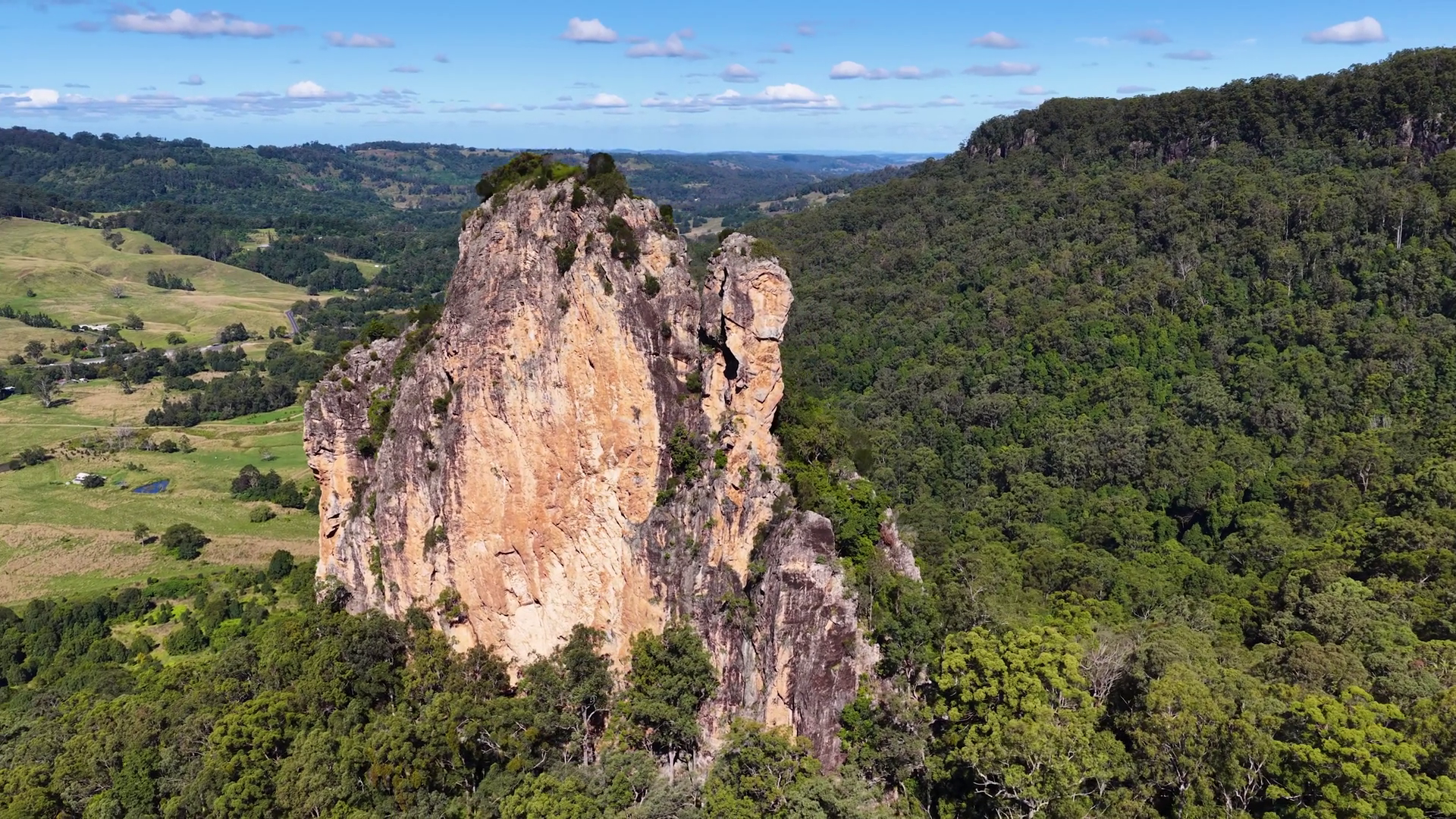 Aerial View Of Nimbin Rocks In Australia Stock Footage SBV-352424833 ...