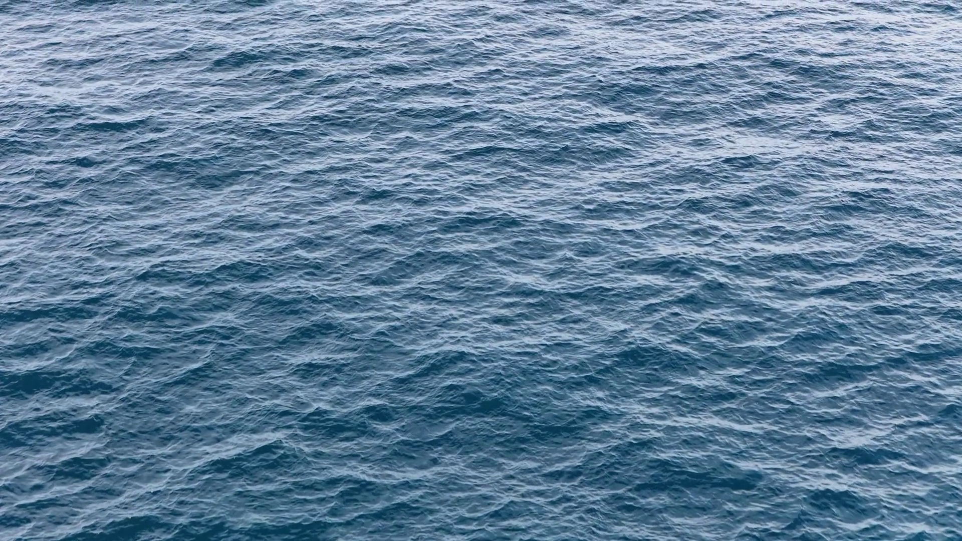 Aerial Drone Flyover Of Rough Open Ocean Stock Footage SBV-352562357 ...
