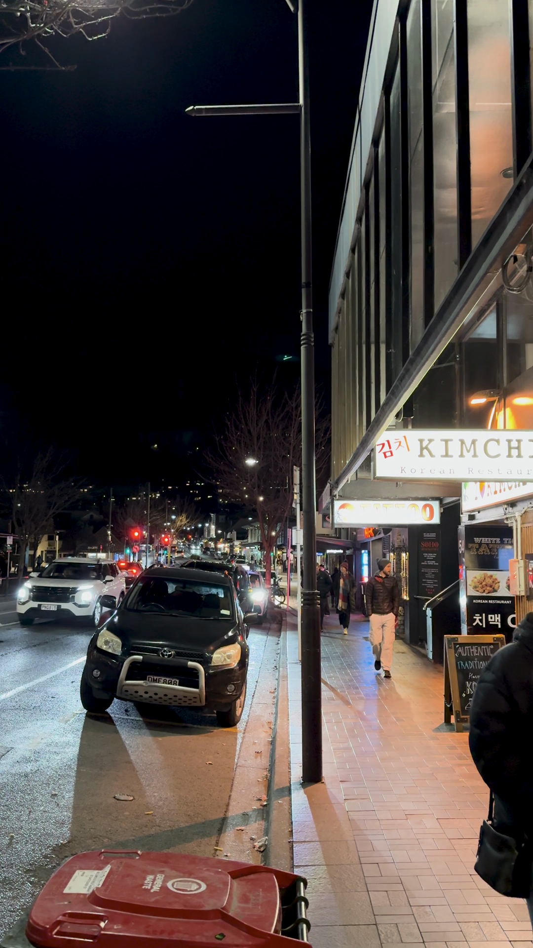 Nighttime Street Scene In Queenstown New Stock Footage SBV-353139055 ...