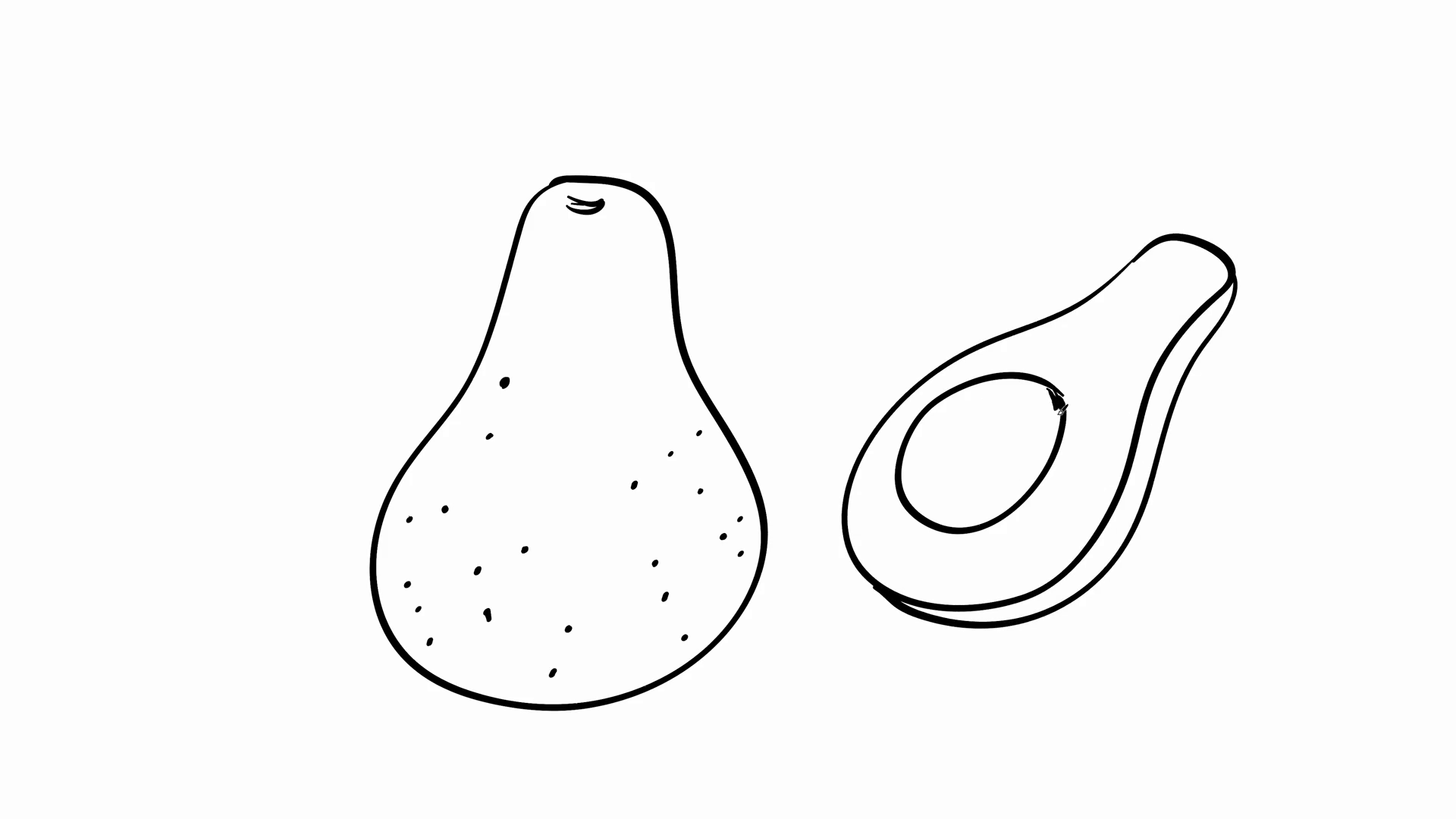 Animated Avocado Transformation Sequence Stock Footage SBV-352329140 ...