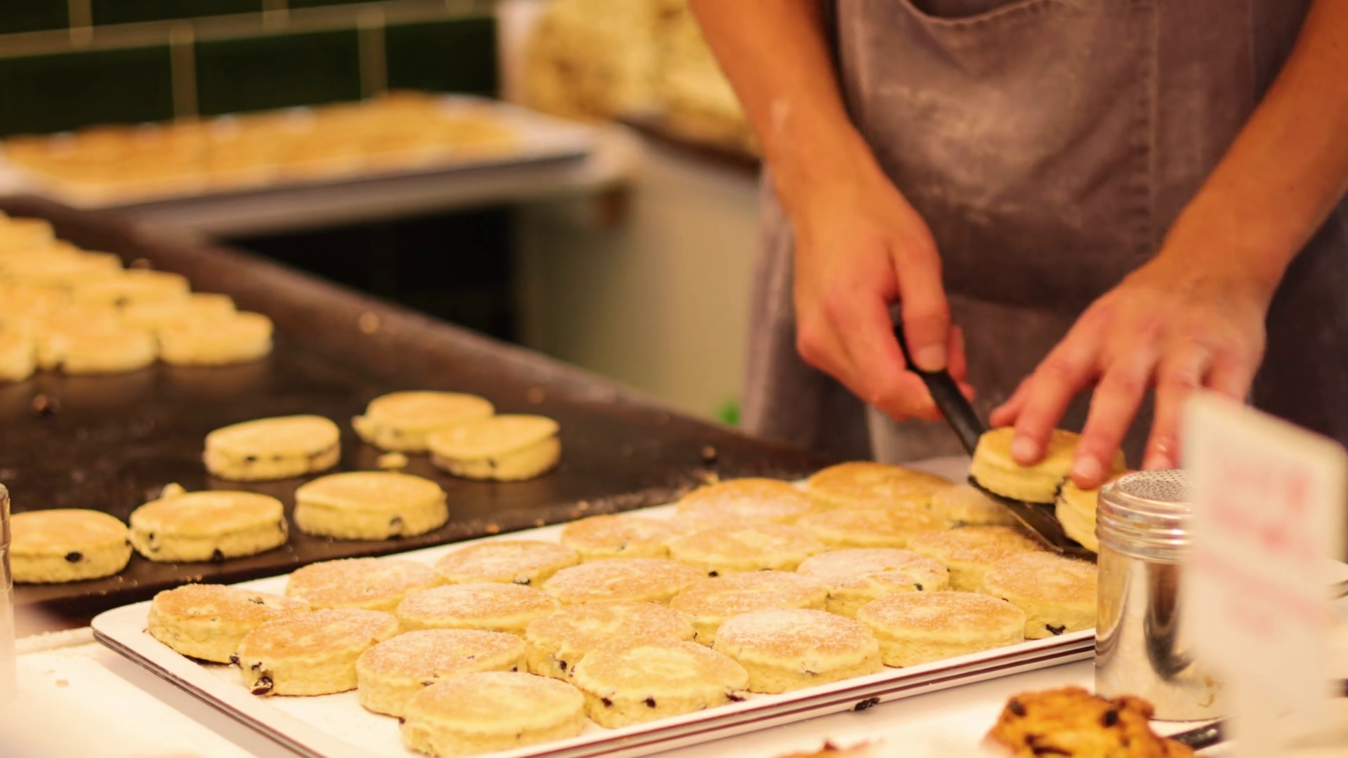 Making Welsh Cakes At Cardiff Market Stock Footage SBV-352732763 ...