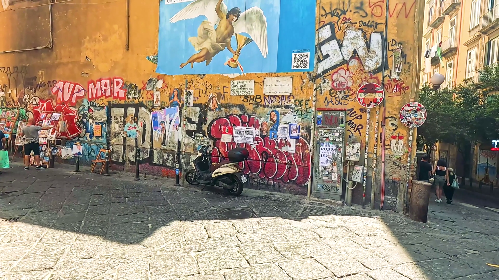 Street Art Graffiti In Naples Stock Footage SBV-352837821 - Storyblocks