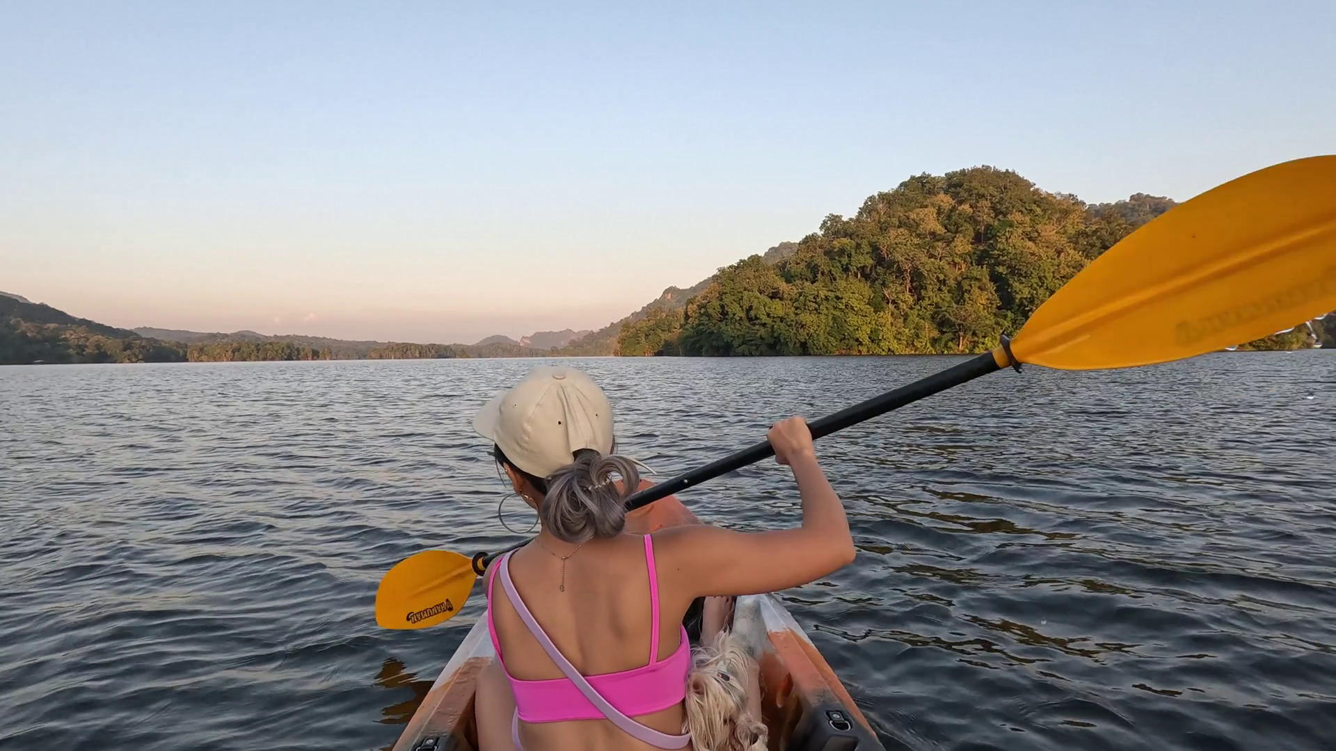 Kayaking Adventure With Scenic Views Stock Footage SBV-352989914 ...