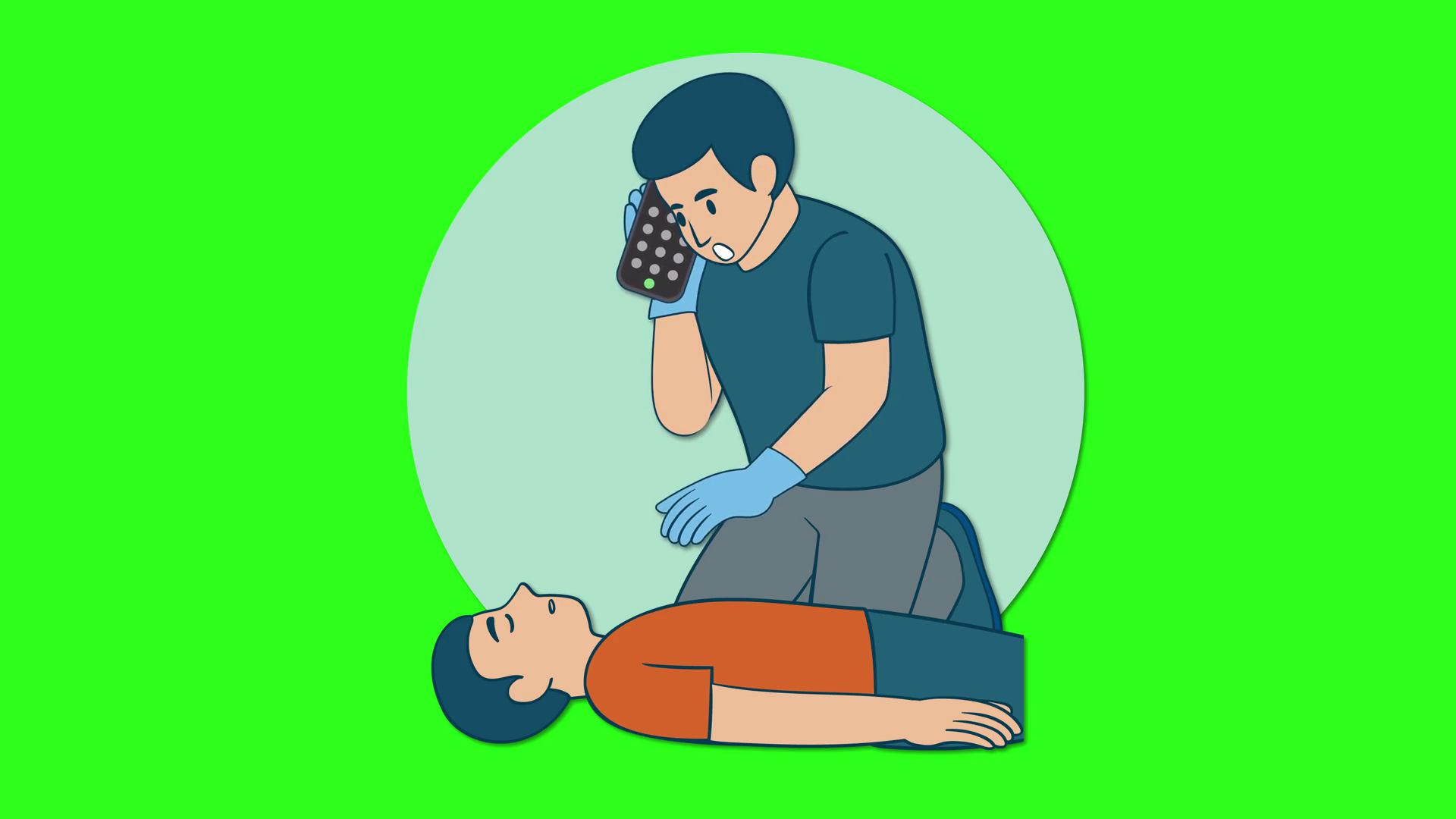 Person Calling Emergency Services During Cpr Stock Footage SBV ...